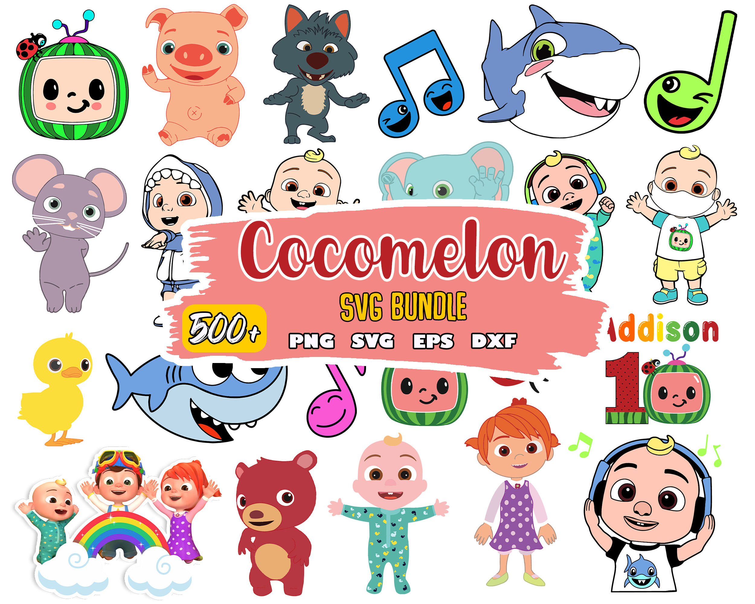 CoComelon bundle SVG , CoComelon SVG bundle , Silhouette, Di - Inspire ...