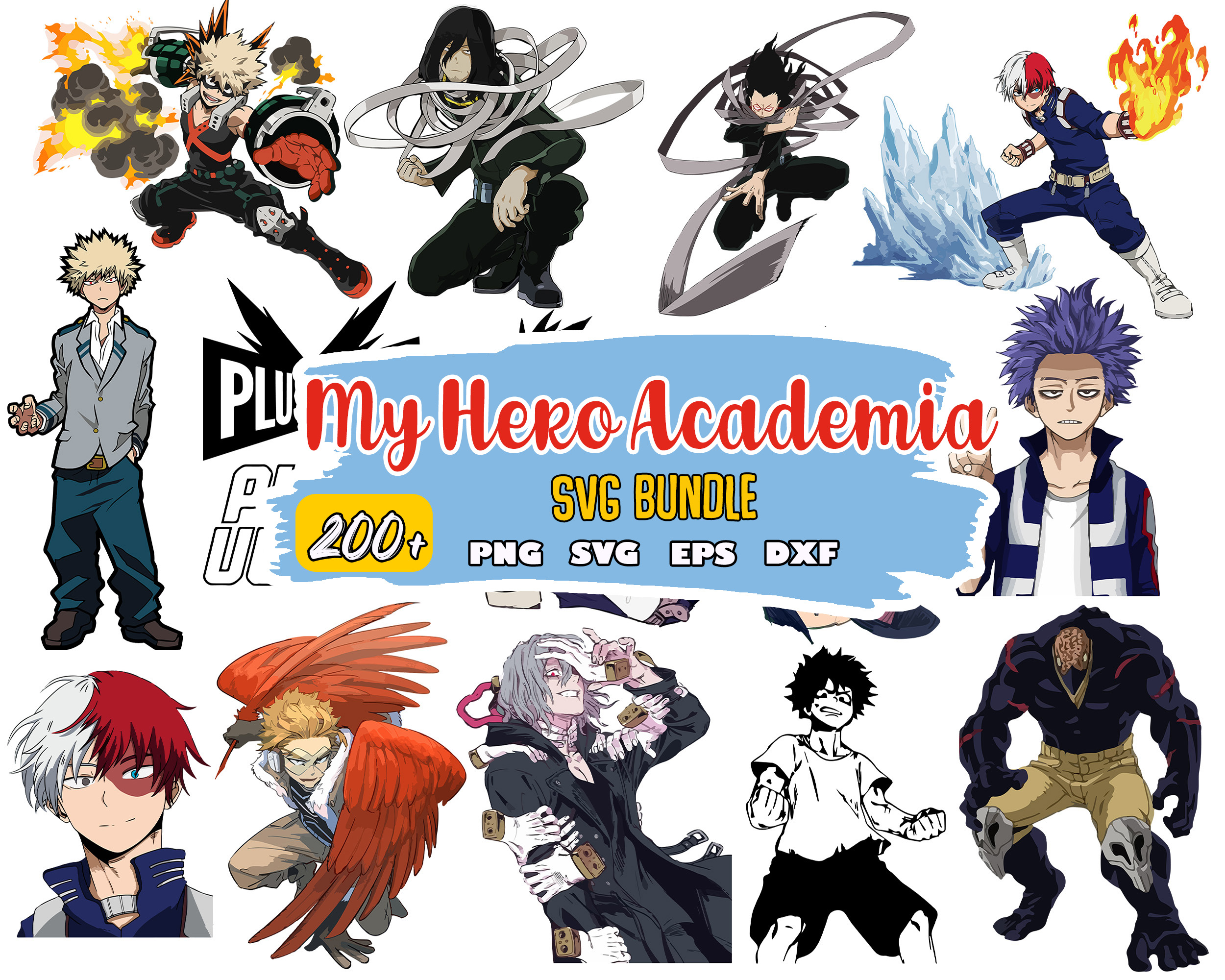 My Hero Academia Svg Bundle, Academia Svg, Anime Svg, Instan | Inspire ...