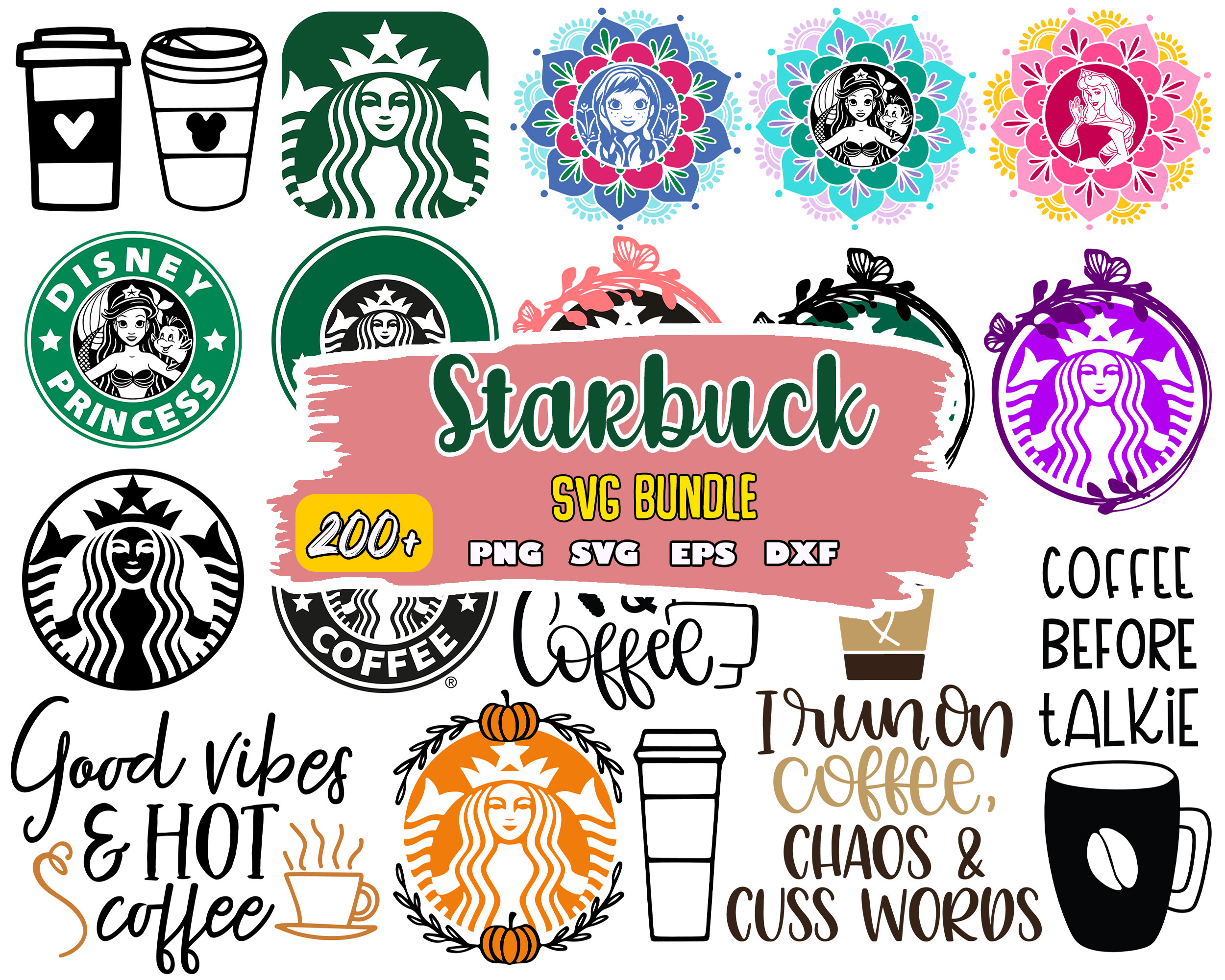 Starbucks svg Wrap Bundle, Starbucks Valentine svg, Starbuck - Inspire ...