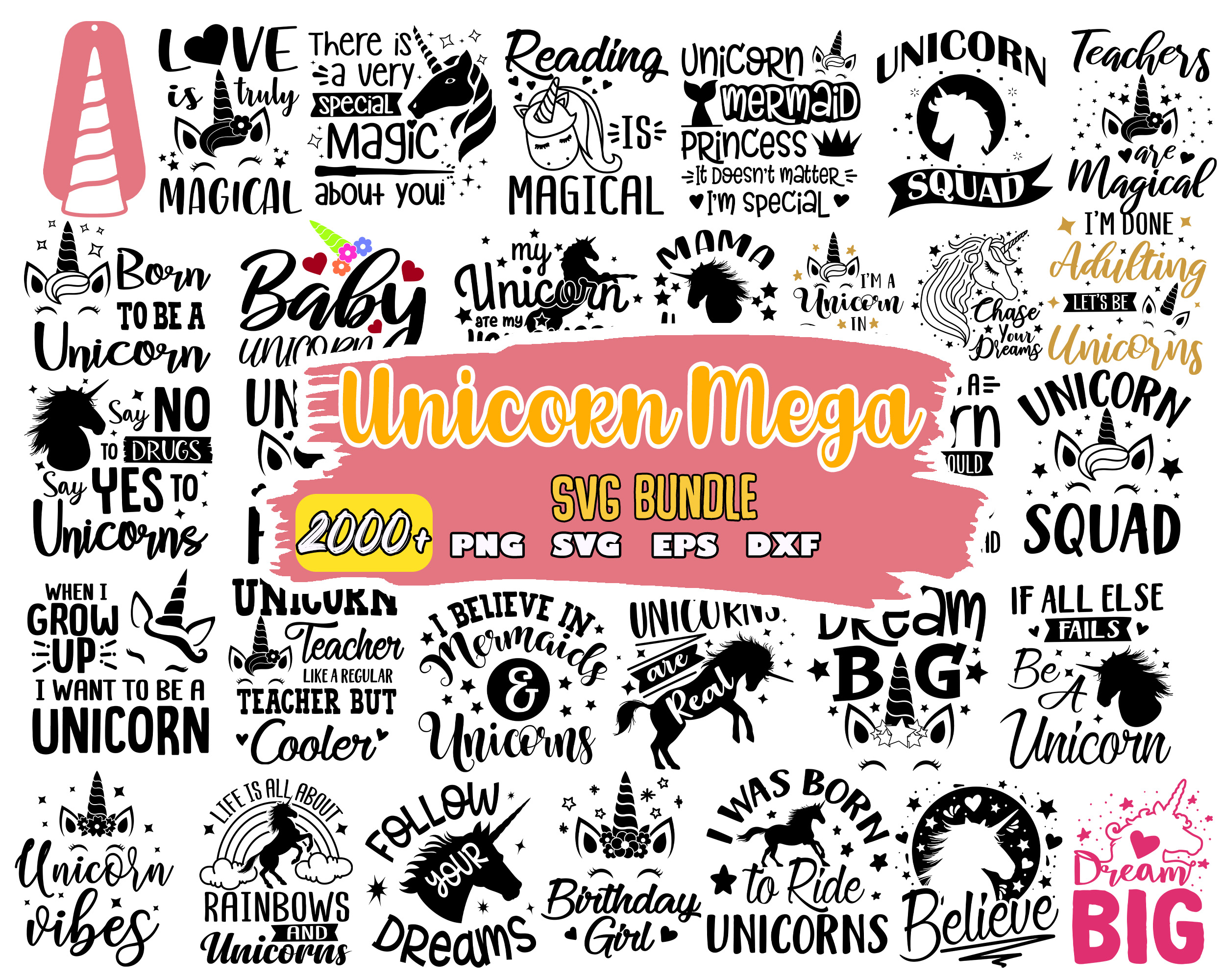 Unicorn Svg Bundle,unicorns,unicorn svg svg,unicorn,lush hai | Inspire ...