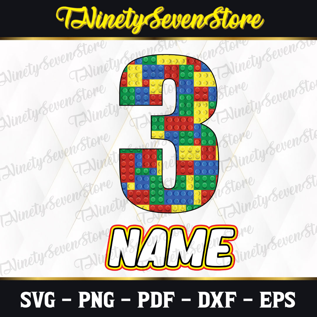 Blocks 3rd Birthday svg, Colored Blocks, Building Blocks Bir | Inspire ...