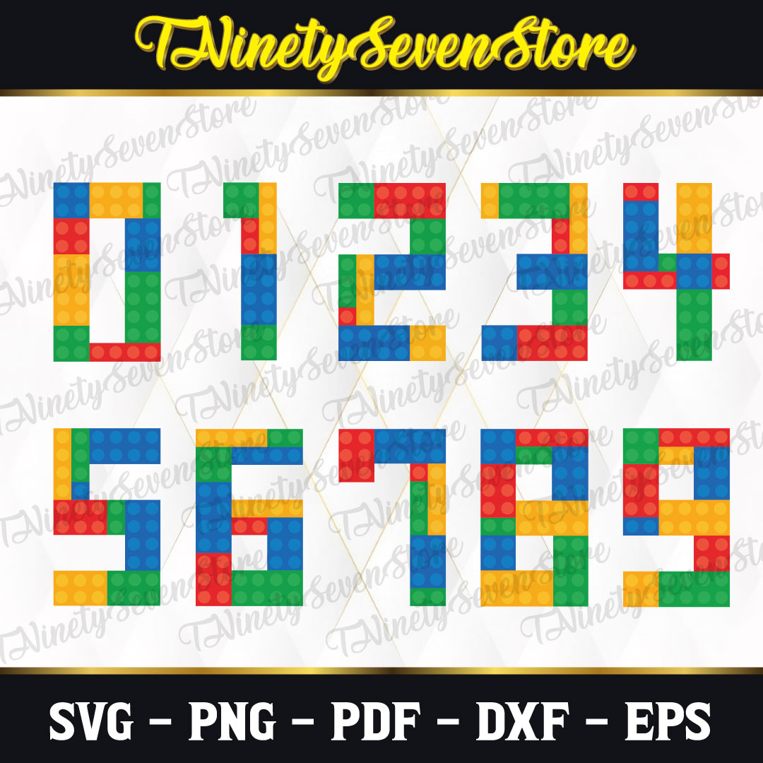 Numbers svg, JPG, png & SVG, DXF cut file, Printable Digital | Inspire ...