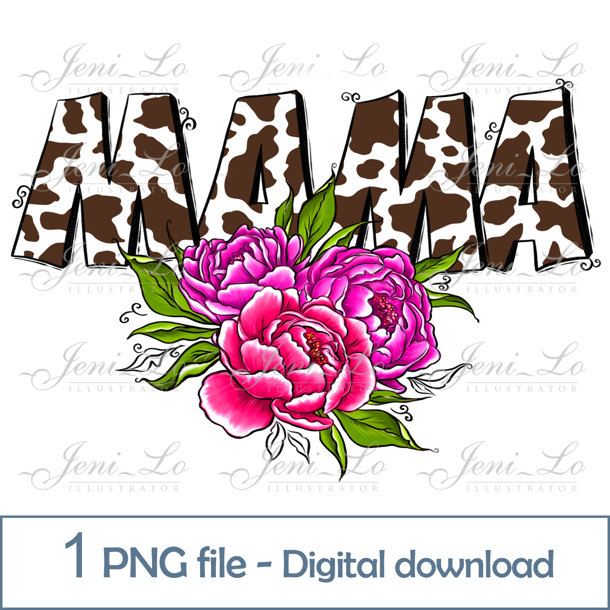Mama flowers PNG file Mothers Day clipart Mom Day design art - Inspire ...