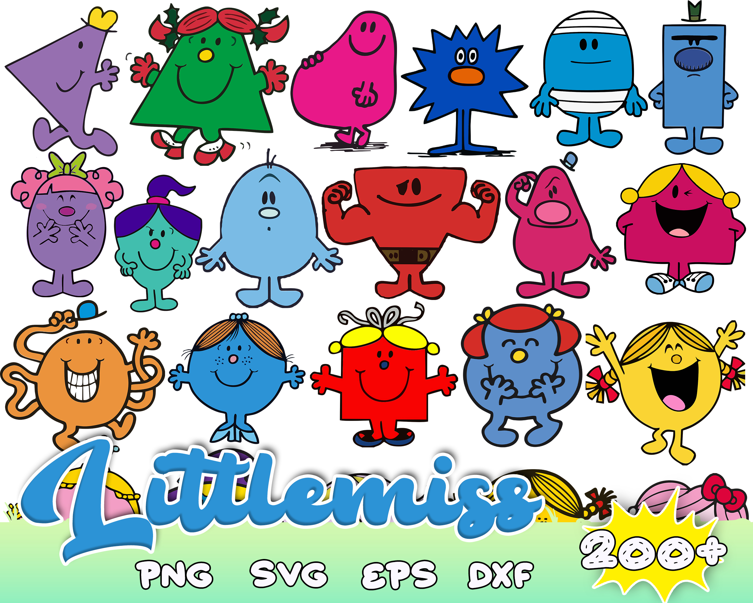 200 New Little Miss Svg, Bundle Funny Cartoon, Joke Gift, Fu - Inspire ...