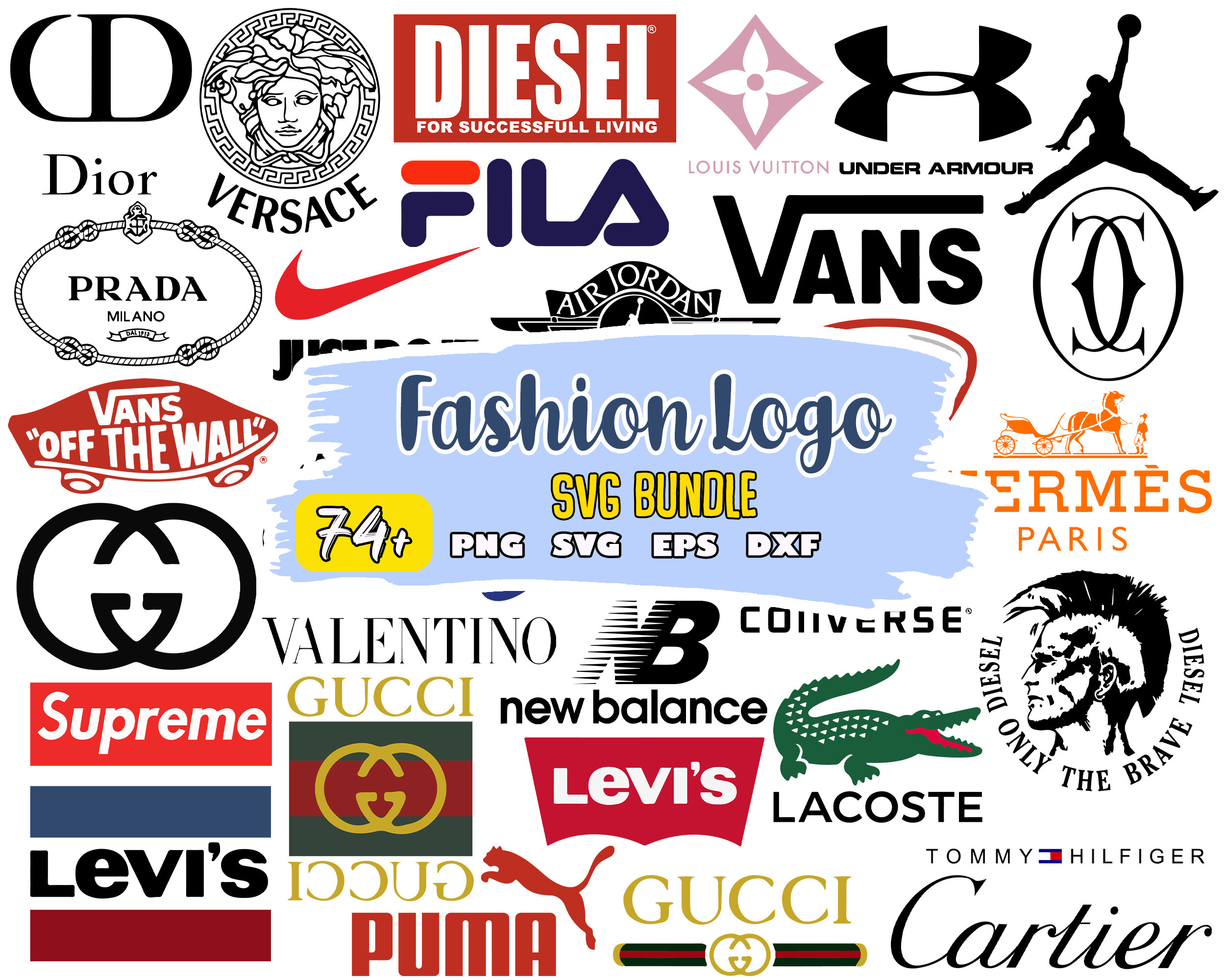 Logo Brand Bundle Svg, Fashion Brand Svg,Famous Brand Svg, S | Inspire ...