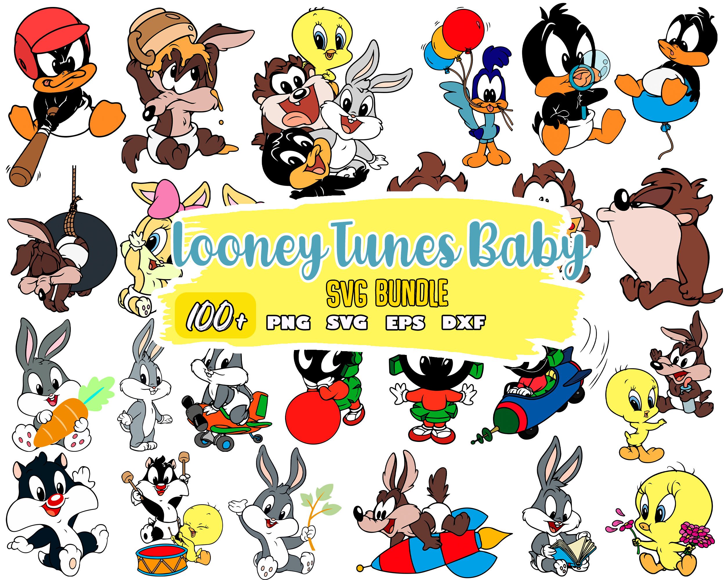 Looney Tunes SVG Bundle, Looney Tunes Birthday SVG, Looney T | Inspire ...