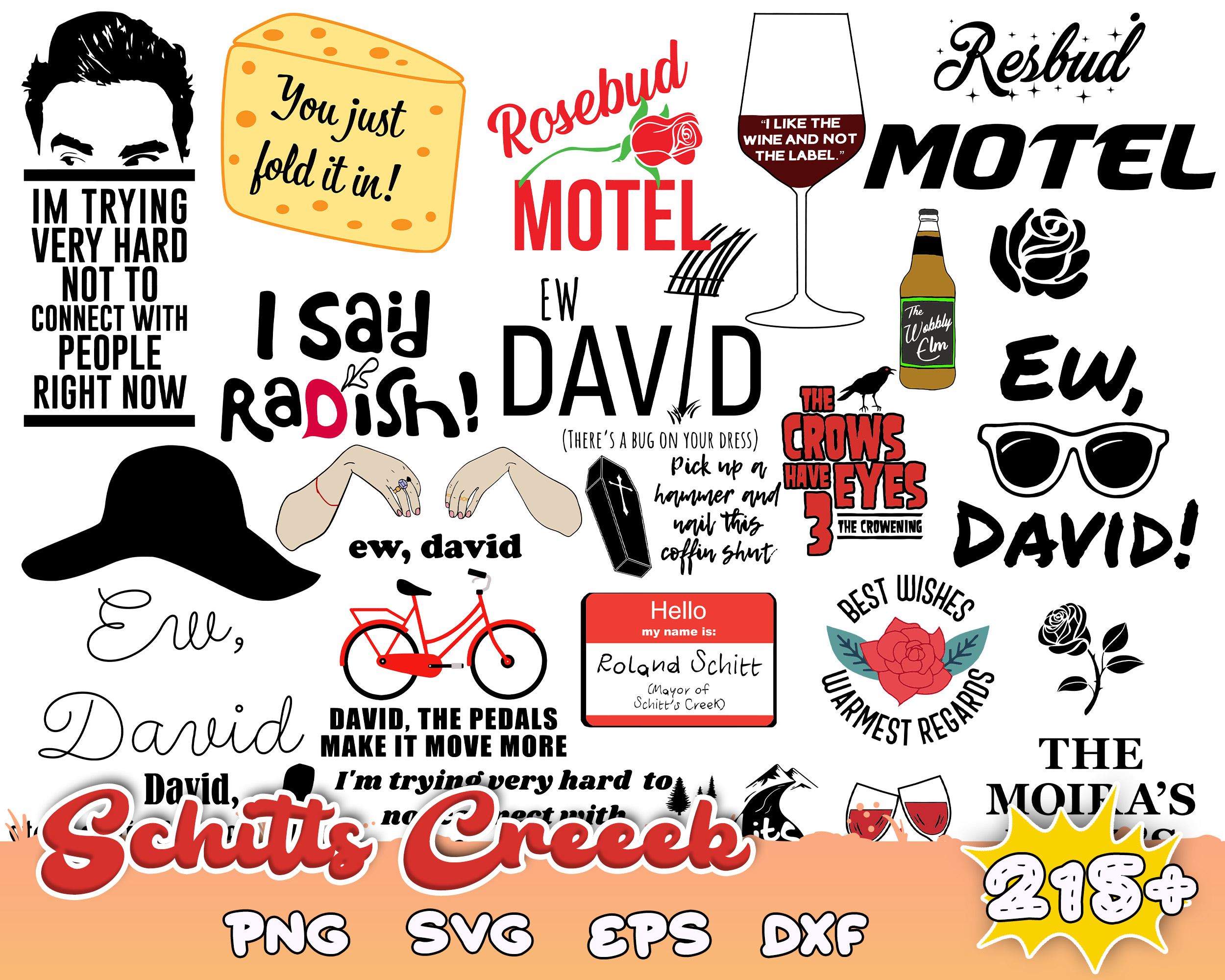 Ew david svg bundle, schitts creek svg, ew david png, Svg fo | Inspire ...