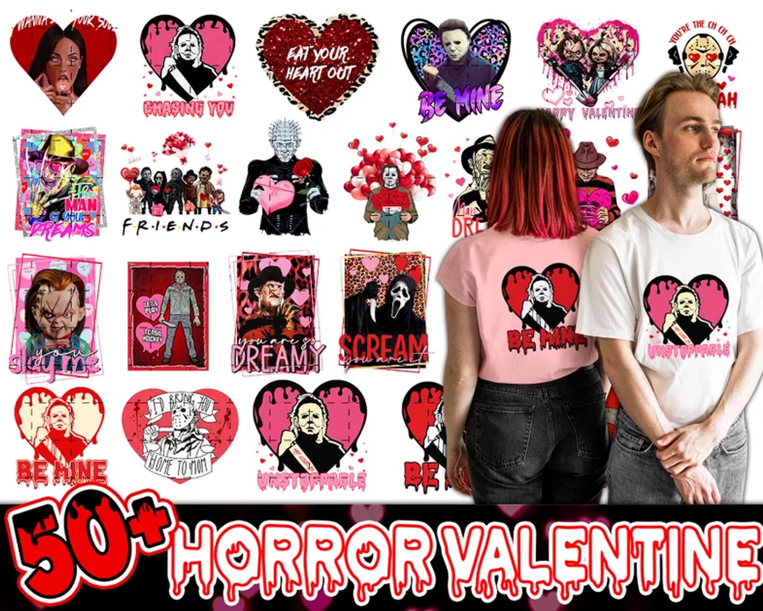 Horror Valentine PNG, Valentine's Day Horror Character, Horr | Inspire ...