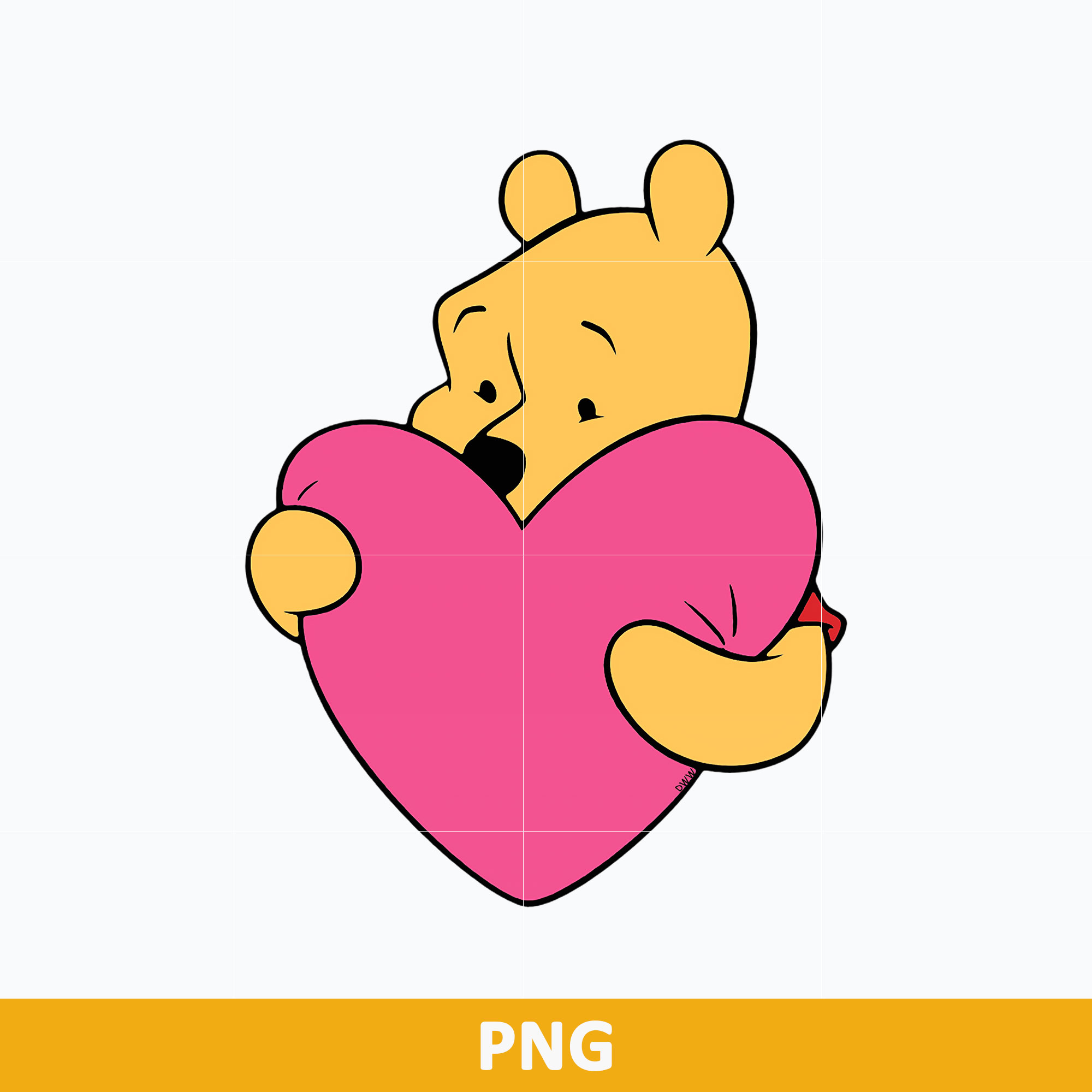 Pooh Bear Valentine Heart Png, Pooh Bear Png, Disney Valenti - Inspire ...