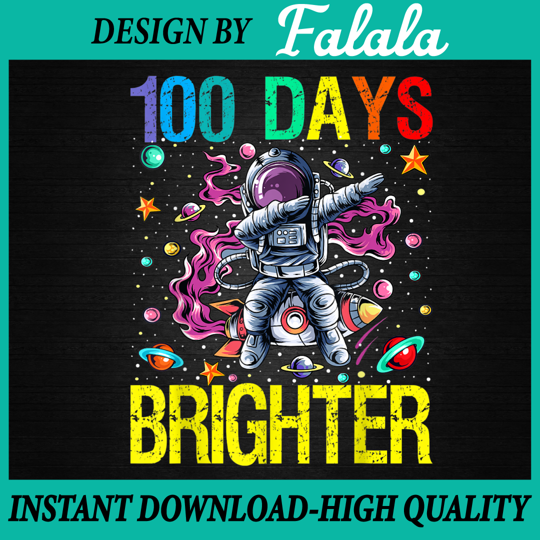 100th Day Of School Stars Space PNG, 100 Days of School Png, | Inspire ...
