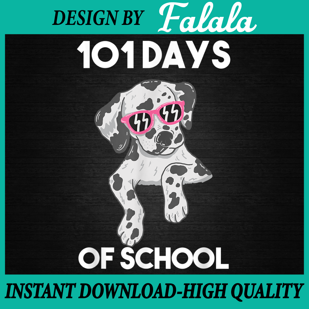 101 School Days PNG, Funny Dalmatian Dog Png, 100 Days Of Sc | Inspire ...