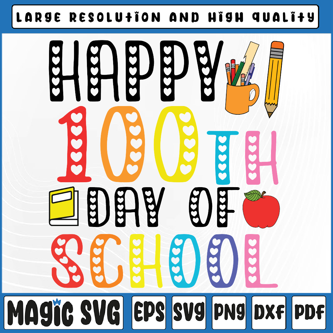 100 Days Svg Png, Kindergarten Svg, 100 Days Smarter Svg, 10 | Inspire ...