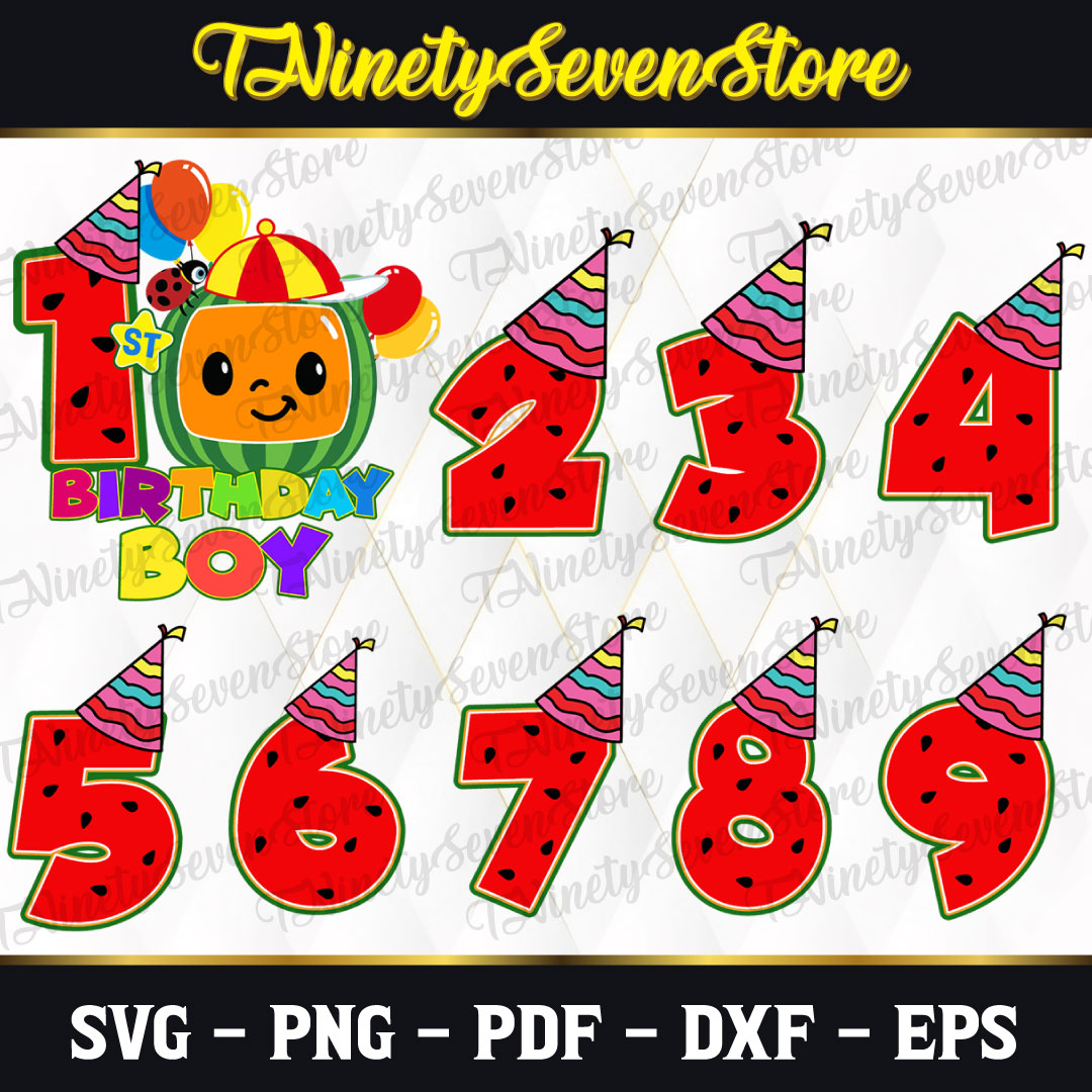 Cartoon Number Bundle, Cartoon Number, Cartoon SVG, Cartoon | Inspire ...