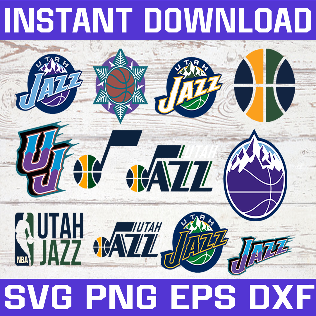 Bundle 12 Files Utah Jazz Basketball Team svg, Utah Jazz svg | Inspire ...