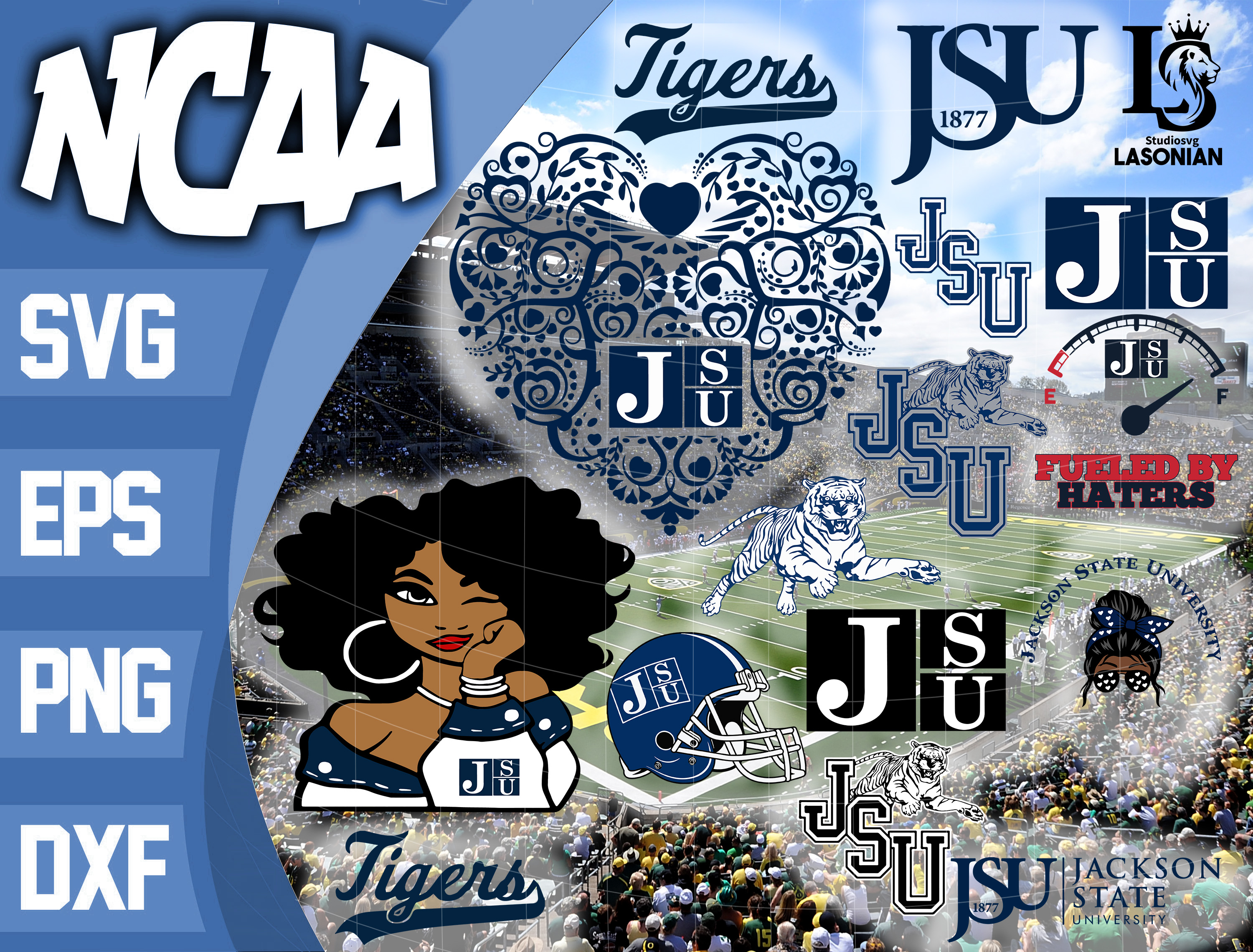 Jackson State Tigers SVG bundle , NCAA svg, NCAA bundle svg | Inspire ...