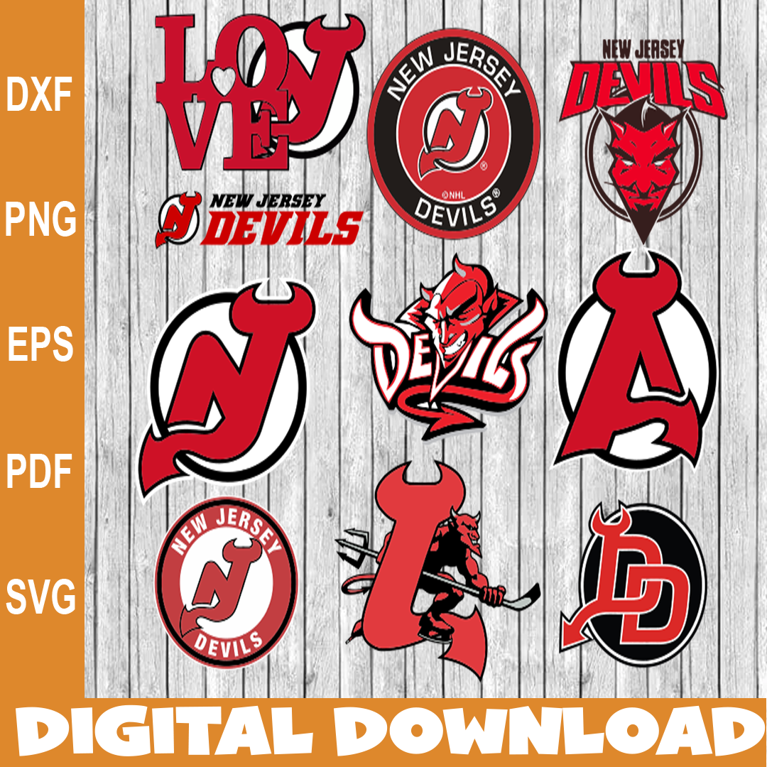 Bundle 10 Files New Jersey Devils Hockey Team Svg, New Jerse | Inspire Uplift