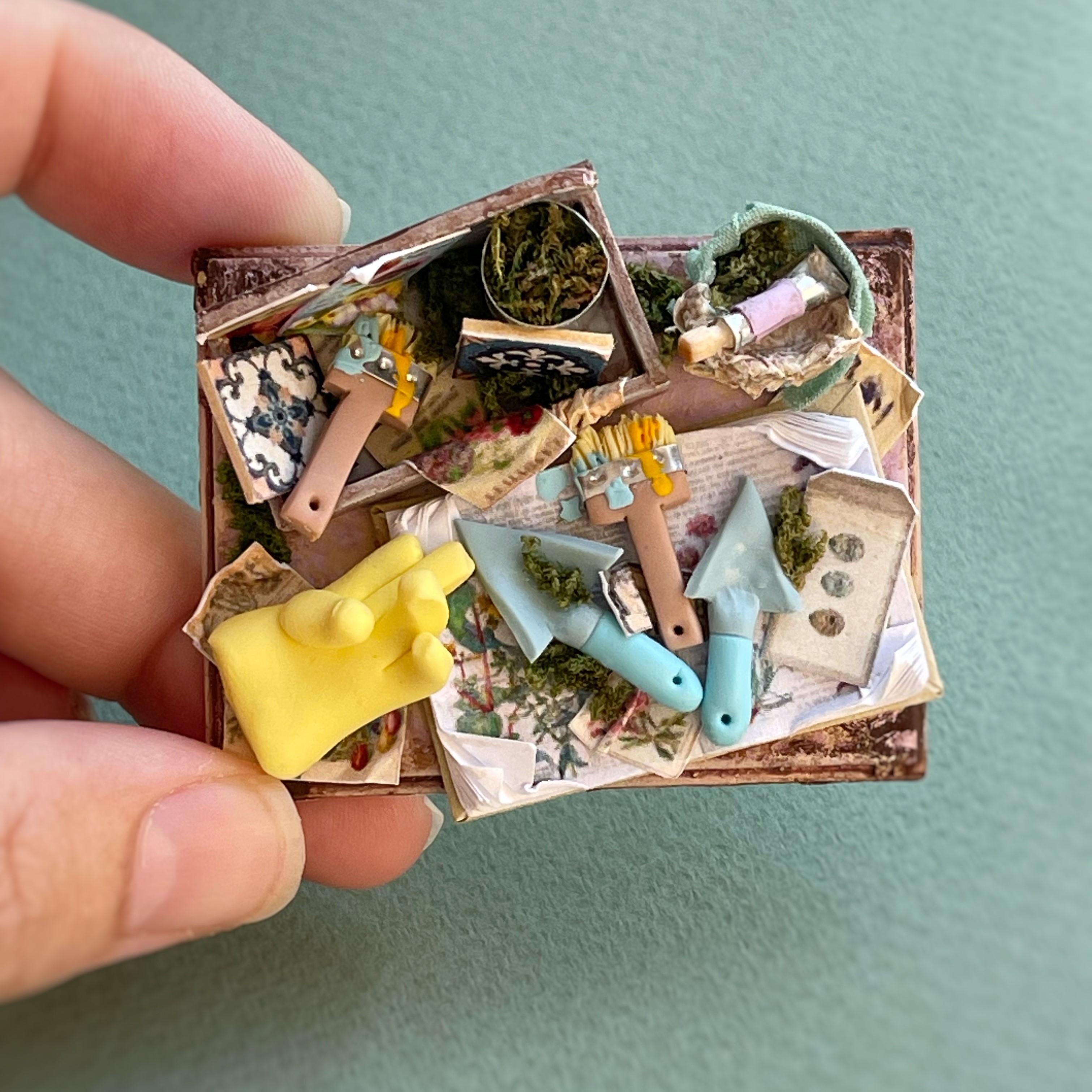 Doll miniature Garden Set for Playing with dolls, dollhouse, | Inspire ...