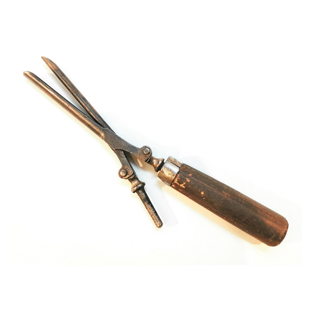 Vintage Curling Iron Heater Tongs Hair Mustache Curler Russi | Inspire ...