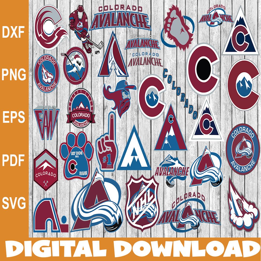 Bundle 32 Files Colorado Avalanche Hockey Team Svg, Colorado | Inspire ...