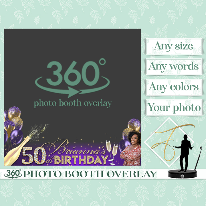 360 PhotoBooth Template Birthday Touchpix Overlay 360 Overla | Inspire ...