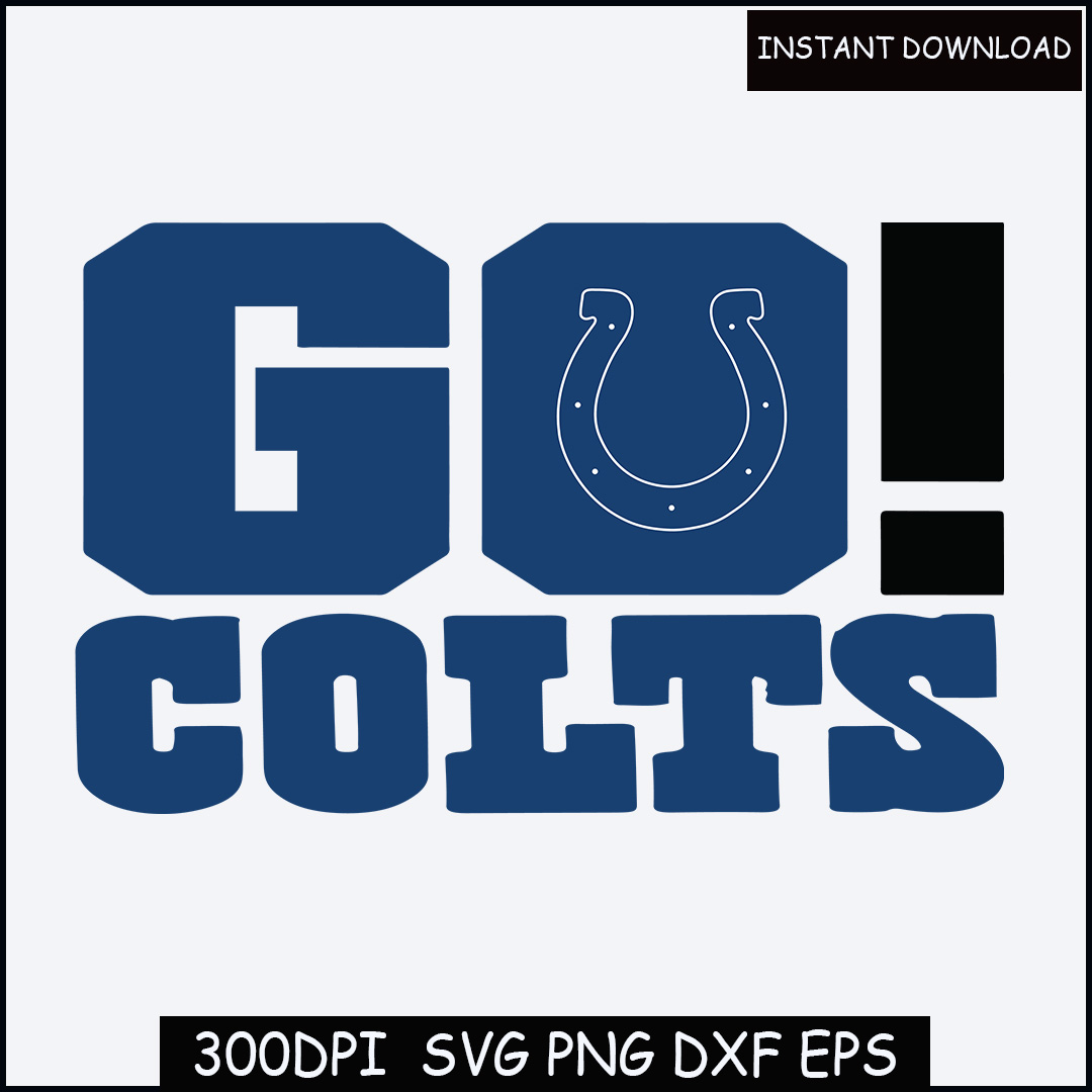 Go Colts Svg, Colts Mascot Iron on Svg, Digital Print Cut Fi - Inspire ...