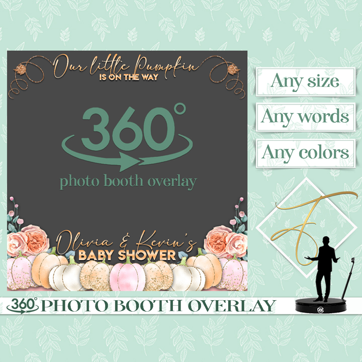 Pumpkin 360 Video Booth Overlay Pumpkin Baby Shower Overlay | Inspire ...