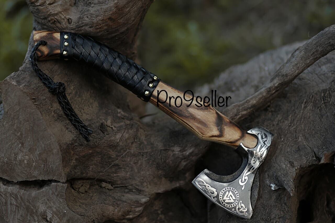 Custom Handmade Viking Axe Carbon Steel Hatchet Valhalla Axe | Inspire ...
