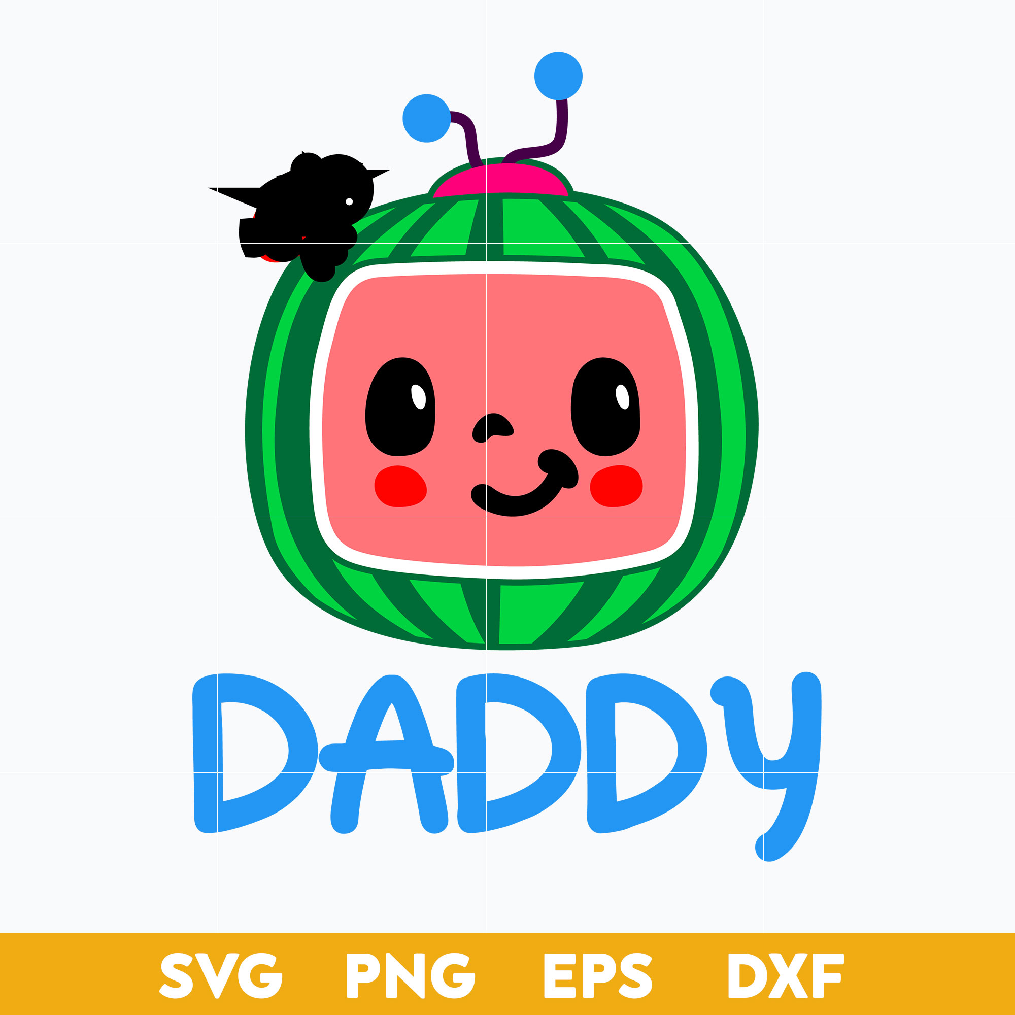 Dady Cocomelon Svg, Cocomelon Svg, Cocomelon Clipart Svg Png | Inspire ...
