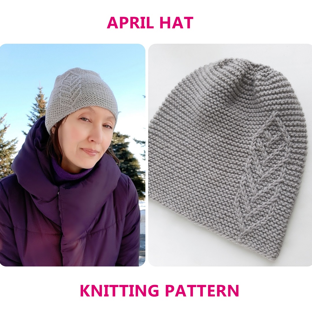 April Hat Knitting Pattern PDF Knit Woman Beanie in 3 sizes | Inspire ...