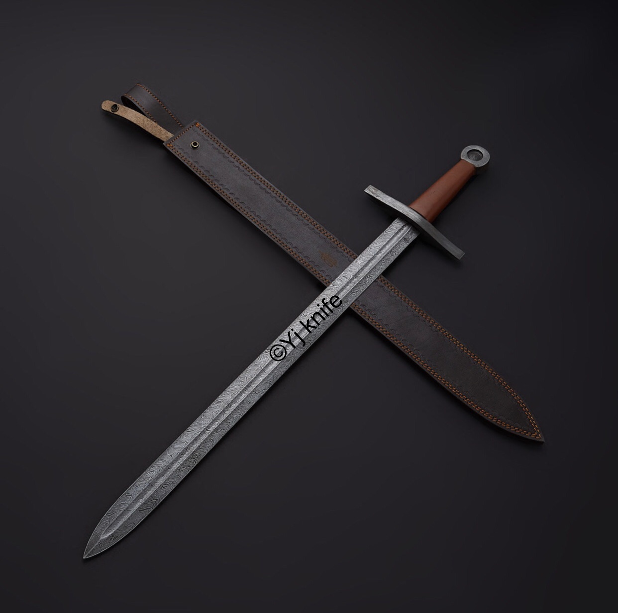 Handmade Damascus Steel Battle Ready Combat Replica Swords | Inspire Uplift