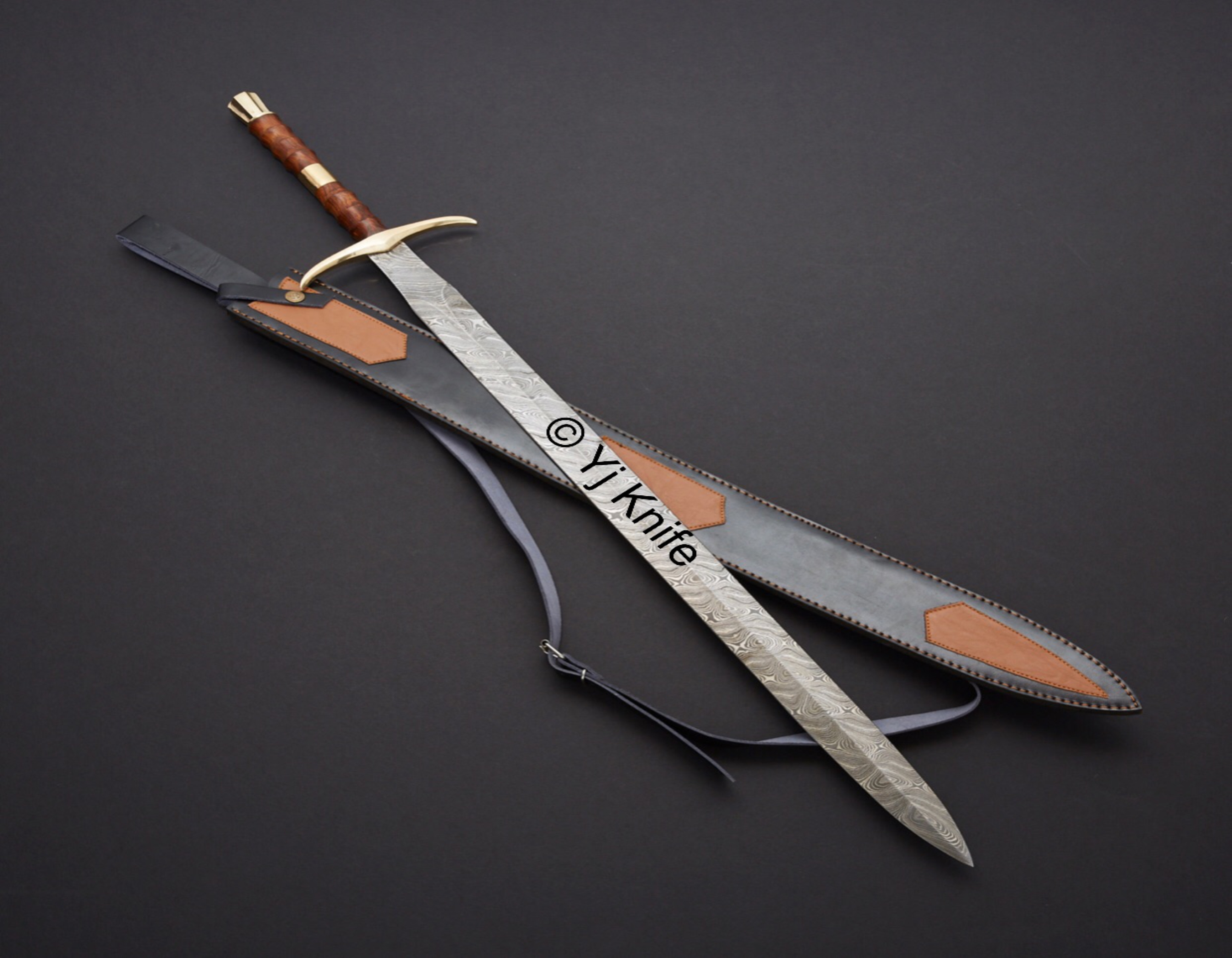 Handmade Damascus Steel Battle Ready Combat Replica Swords | Inspire Uplift