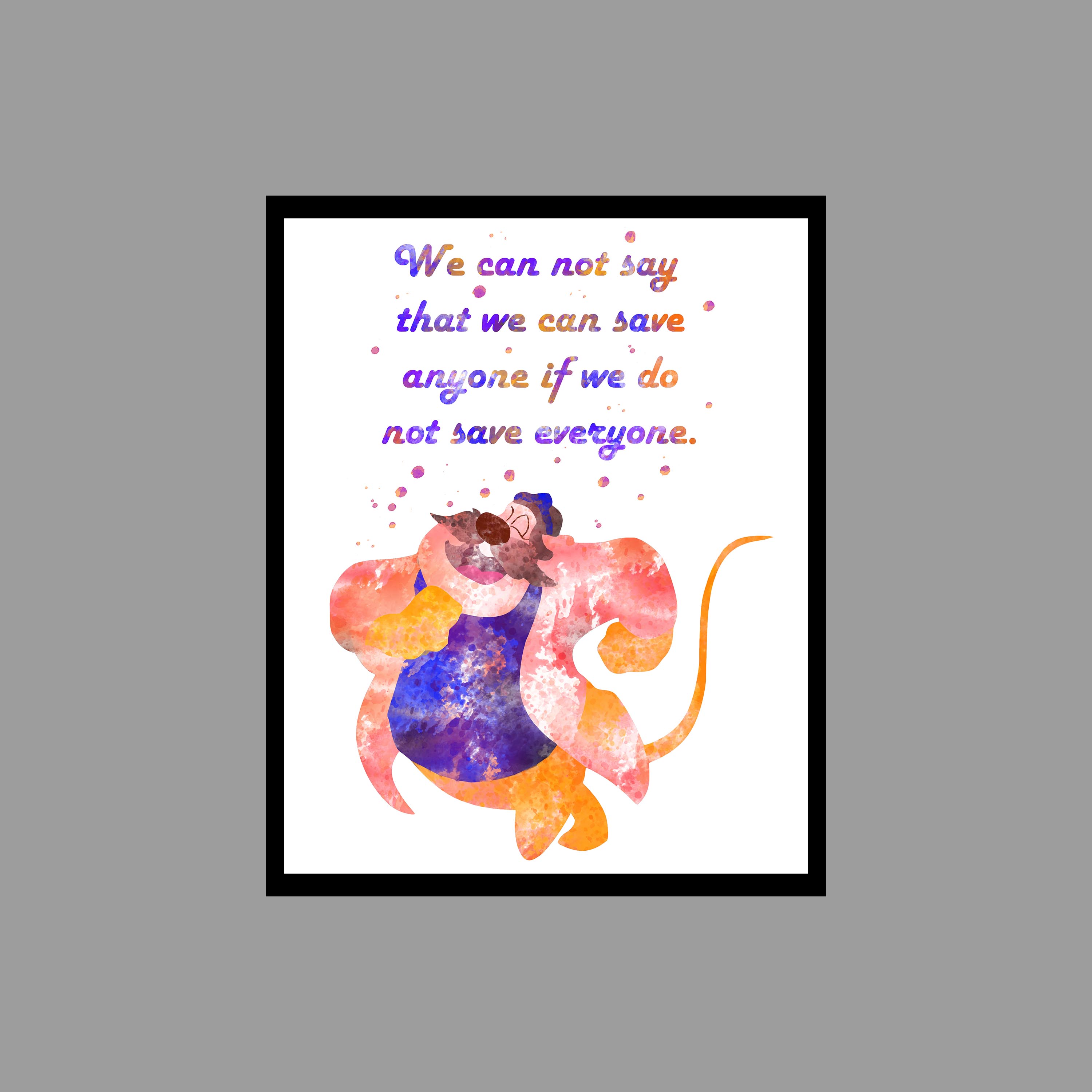 Monterey Jack Chip 'n' Dale Rescue Rangers Disney Set Art Pr | Inspire ...