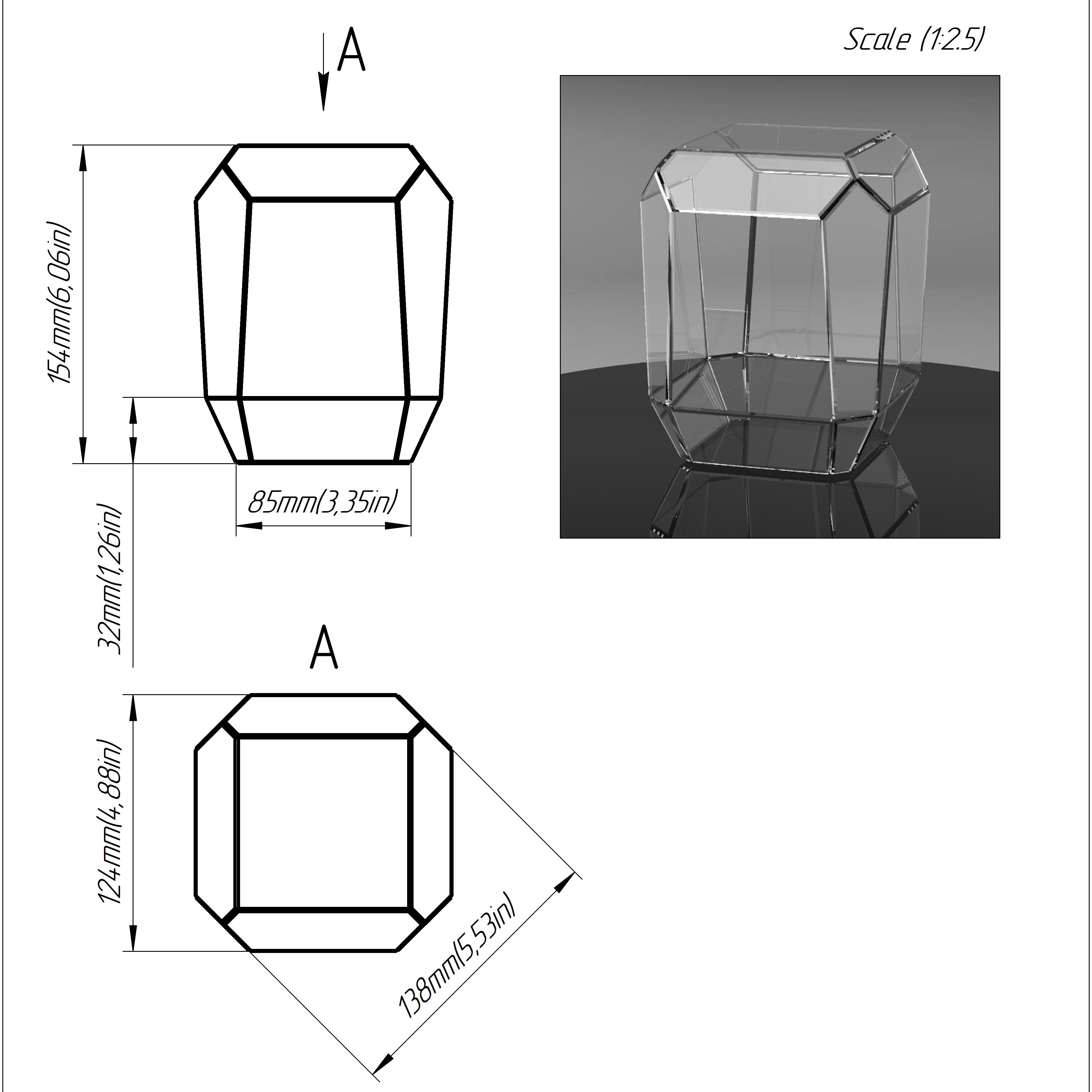Stained glass printable pattern. Project 199. Brillant3d | Inspire Uplift