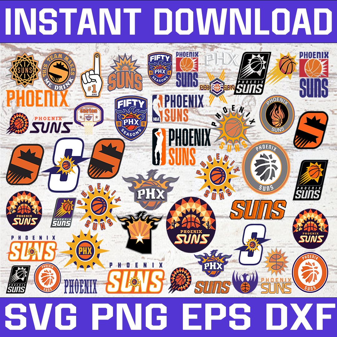 Bundle 48 Files Phoenix Suns Basketball Team svg, Phoenix Su | Inspire ...