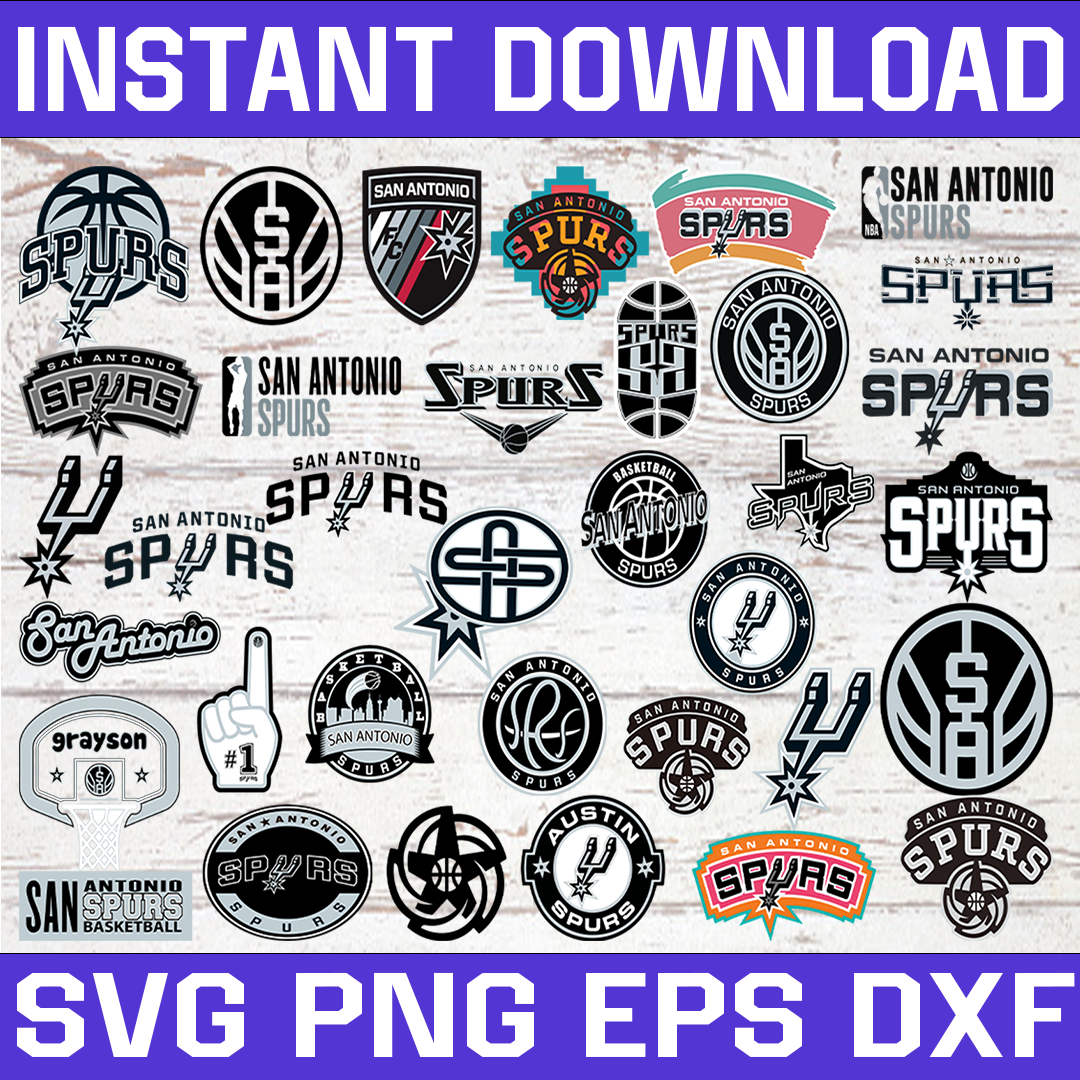 Bundle 35 Files San Antonio Spurs Basketball Team SVG, San A | Inspire ...