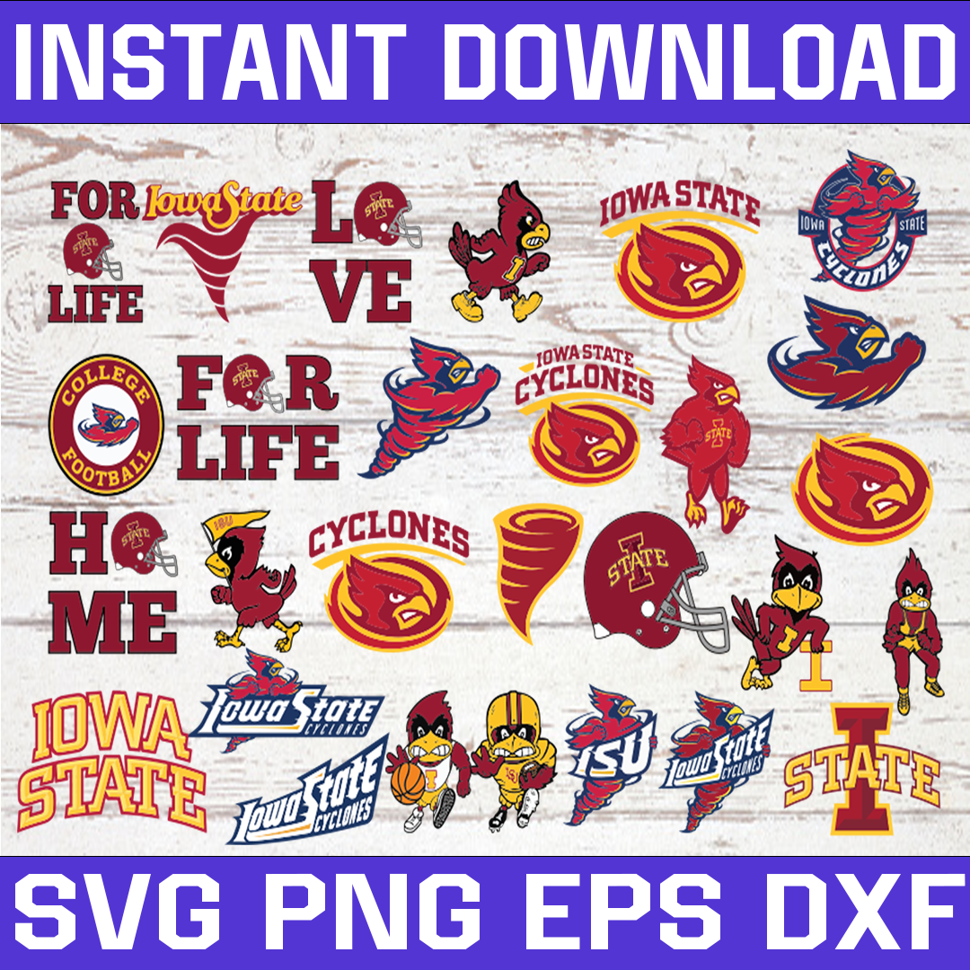 Bundle 28 Files Iowa State Cyclones Football Team Svg,Iowa S | Inspire ...