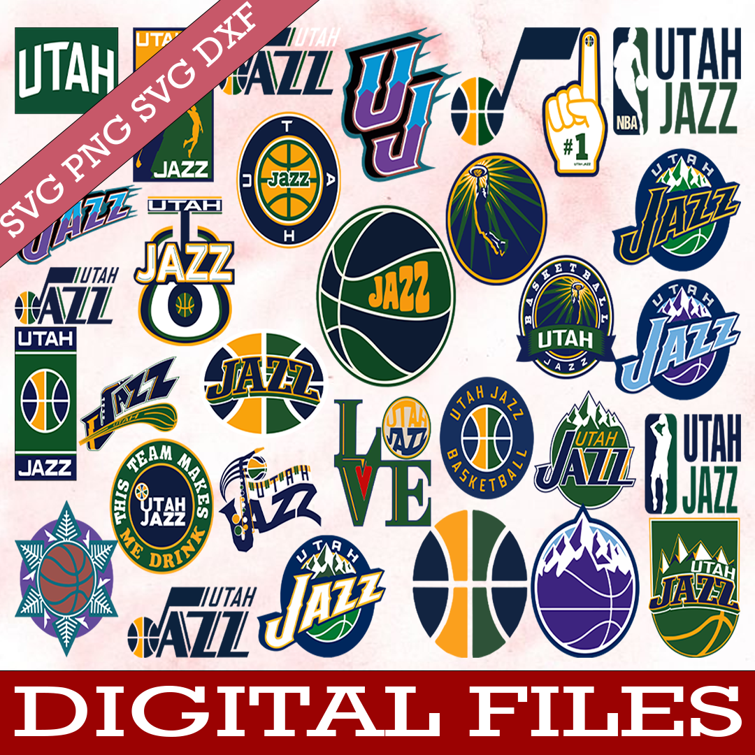 Bundle 31 Files Utah Jazz Basketball Team svg, Utah Jazz svg - Inspire ...