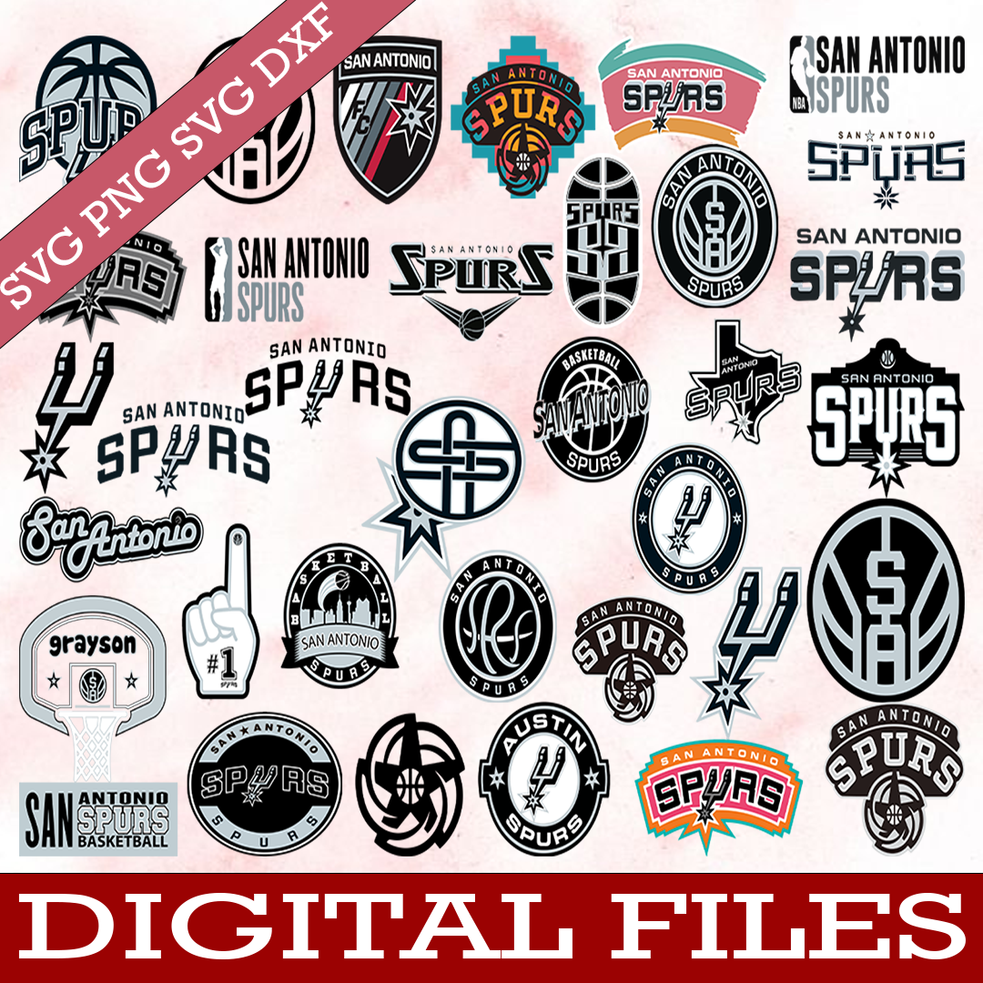Bundle 35 Files San Antonio Spurs Basketball Team SVG, San A - Inspire ...