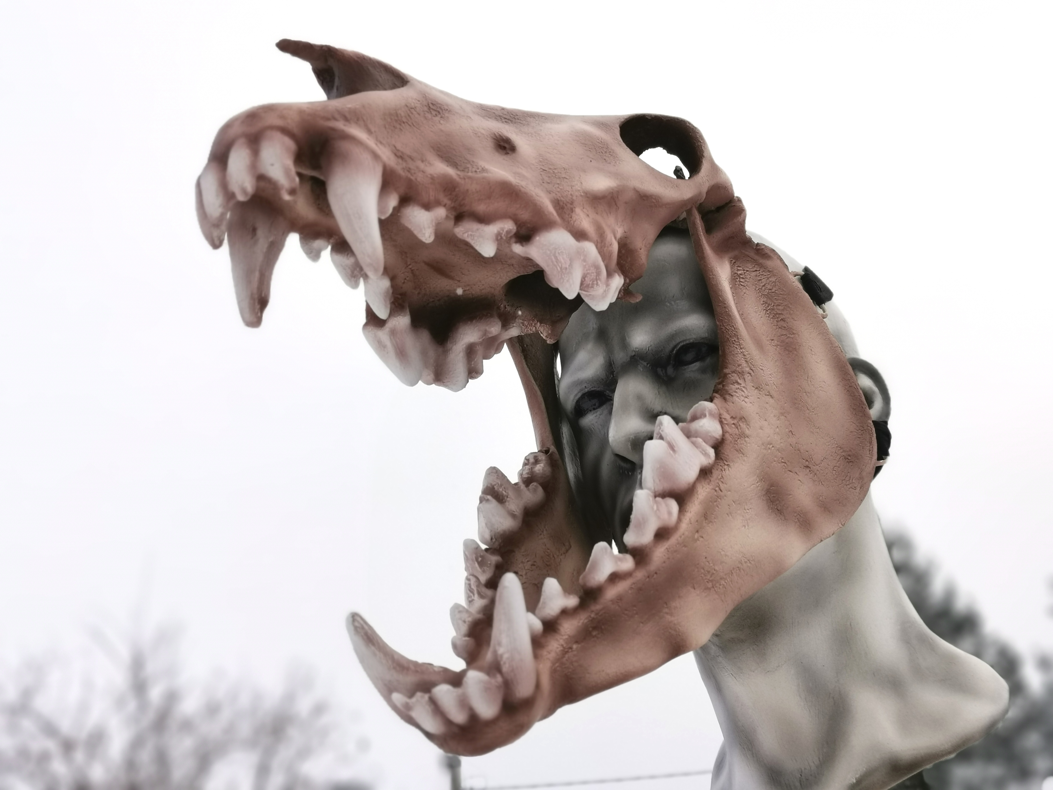 WENDIGO SKULL MASK WITH JAW - Inspire Uplift