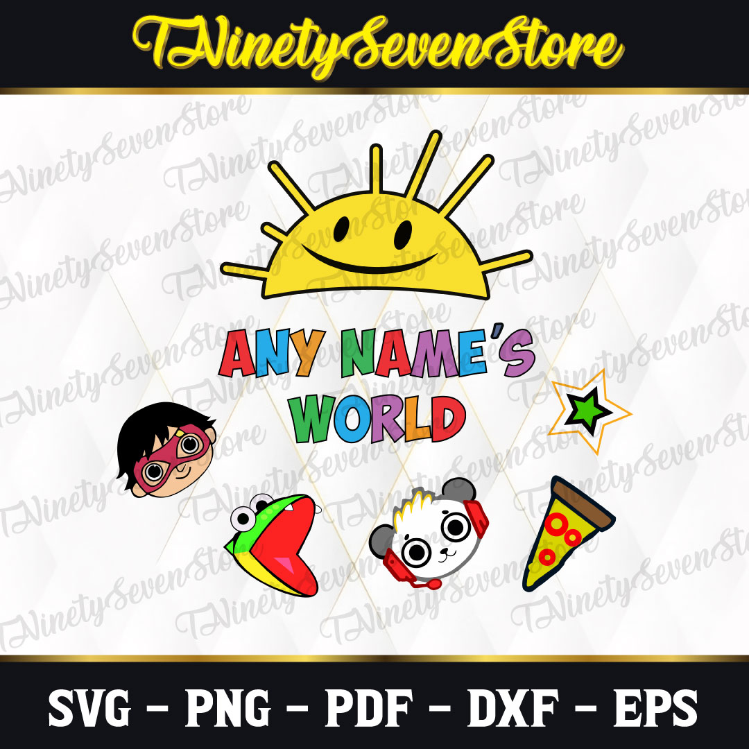 Customizable Ryan's world svg, Ryan's world cartoon svg,Cric | Inspire ...