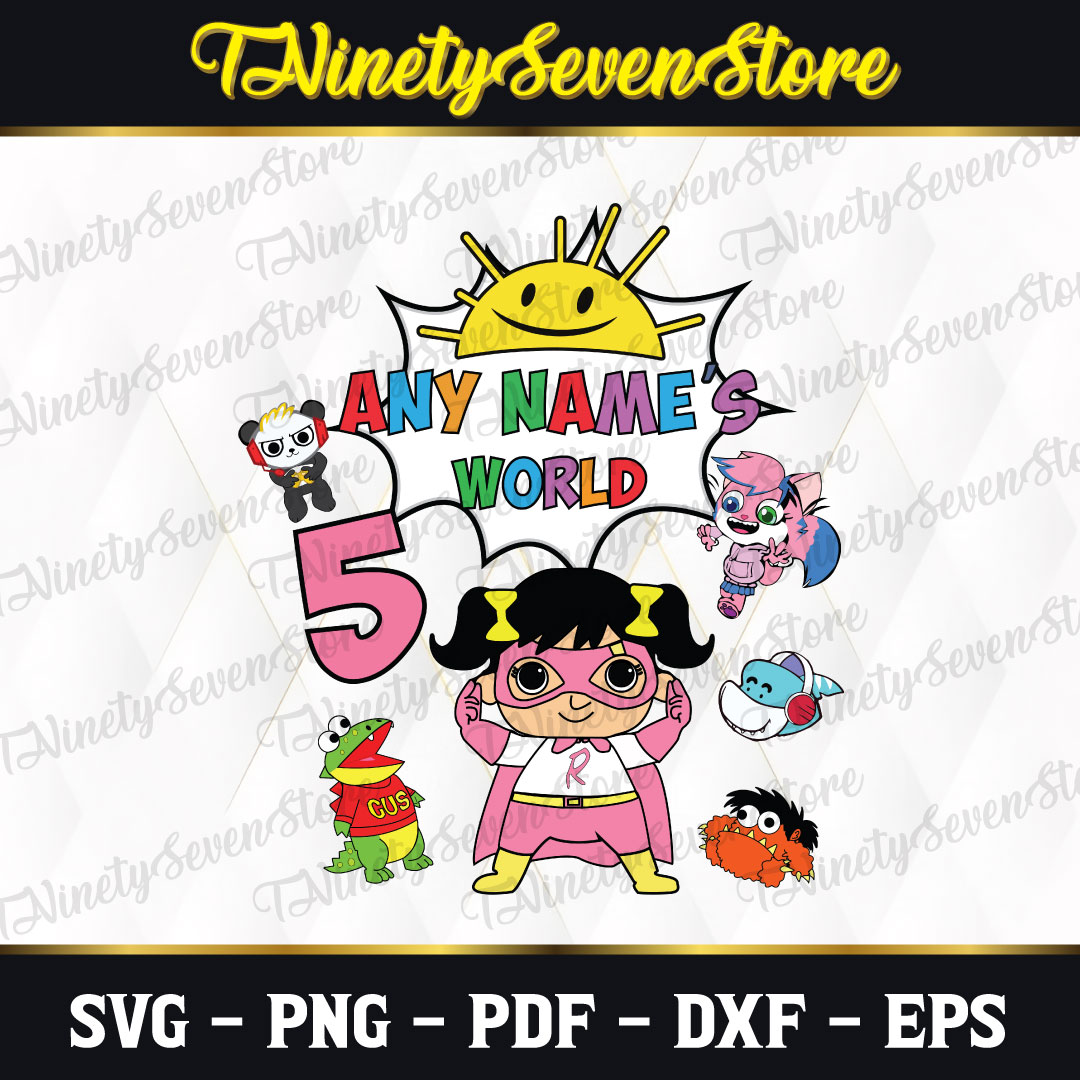 Personalizes name and age Ryan's world svg,Ryan's world car - Inspire ...