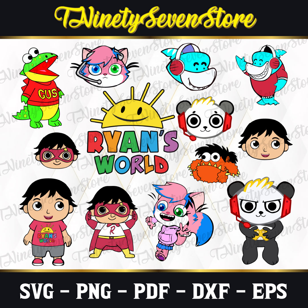Ryan's world character svg, cartoon svg file, Cricut, svg fi - Inspire ...