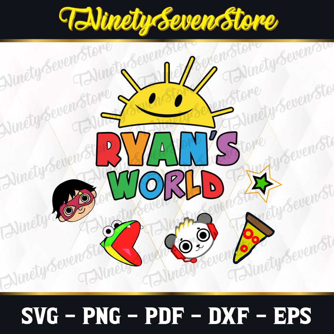 Customized with Ryan's world and charactet cartoon svg, Cri - Inspire ...