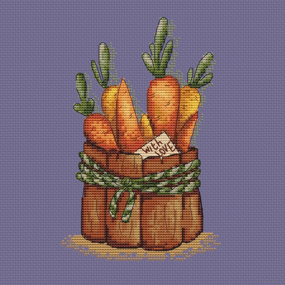 Sweet Carrots cross stitch pattern Autumn harvest PDF patter - Inspire ...