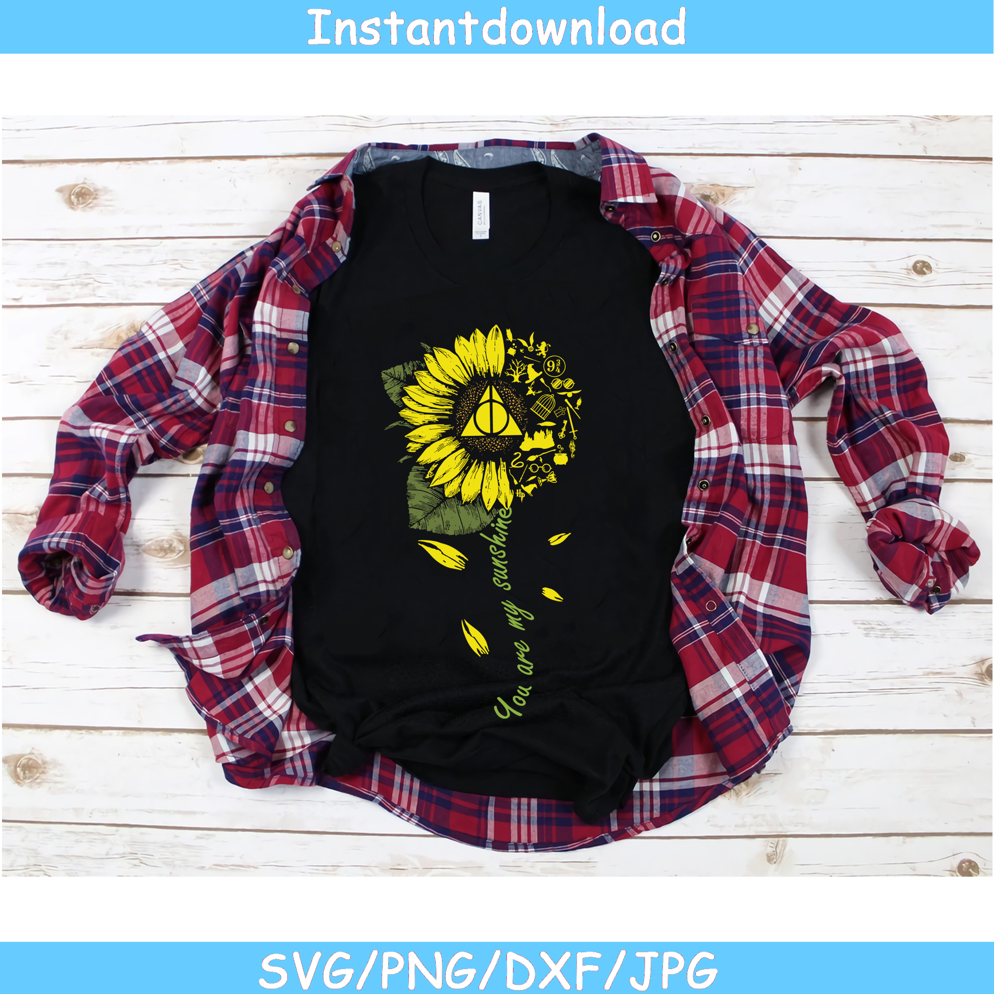 Harry Potter sunflower svg, You Are My Sunshine Sunflower Ha | Inspire ...