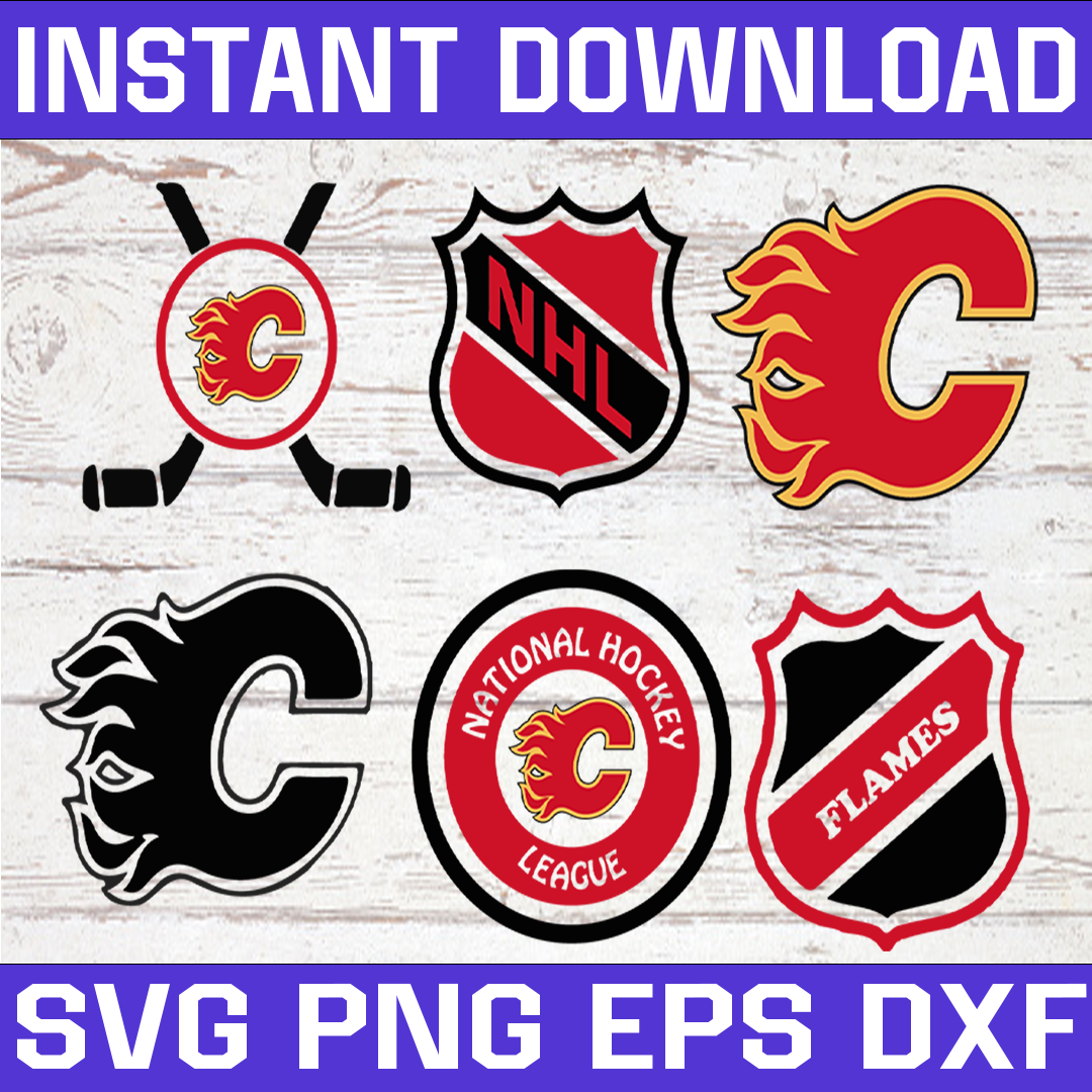 Bundle 6 Files Calgary Flames Hockey Team Svg, Calgary Flame | Inspire ...