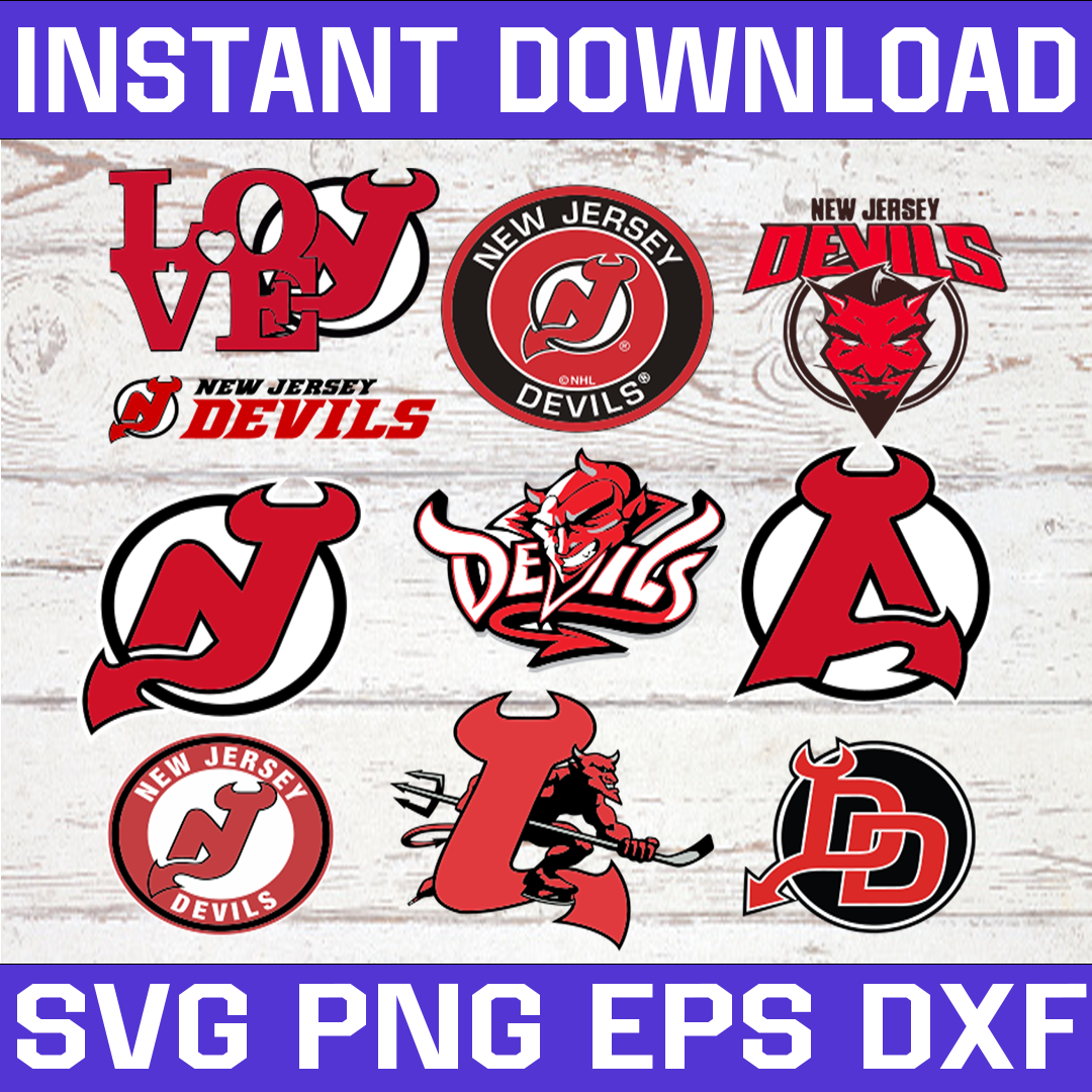 Bundle 10 Files New Jersey Devils Hockey Team Svg, New Jerse | Inspire Uplift