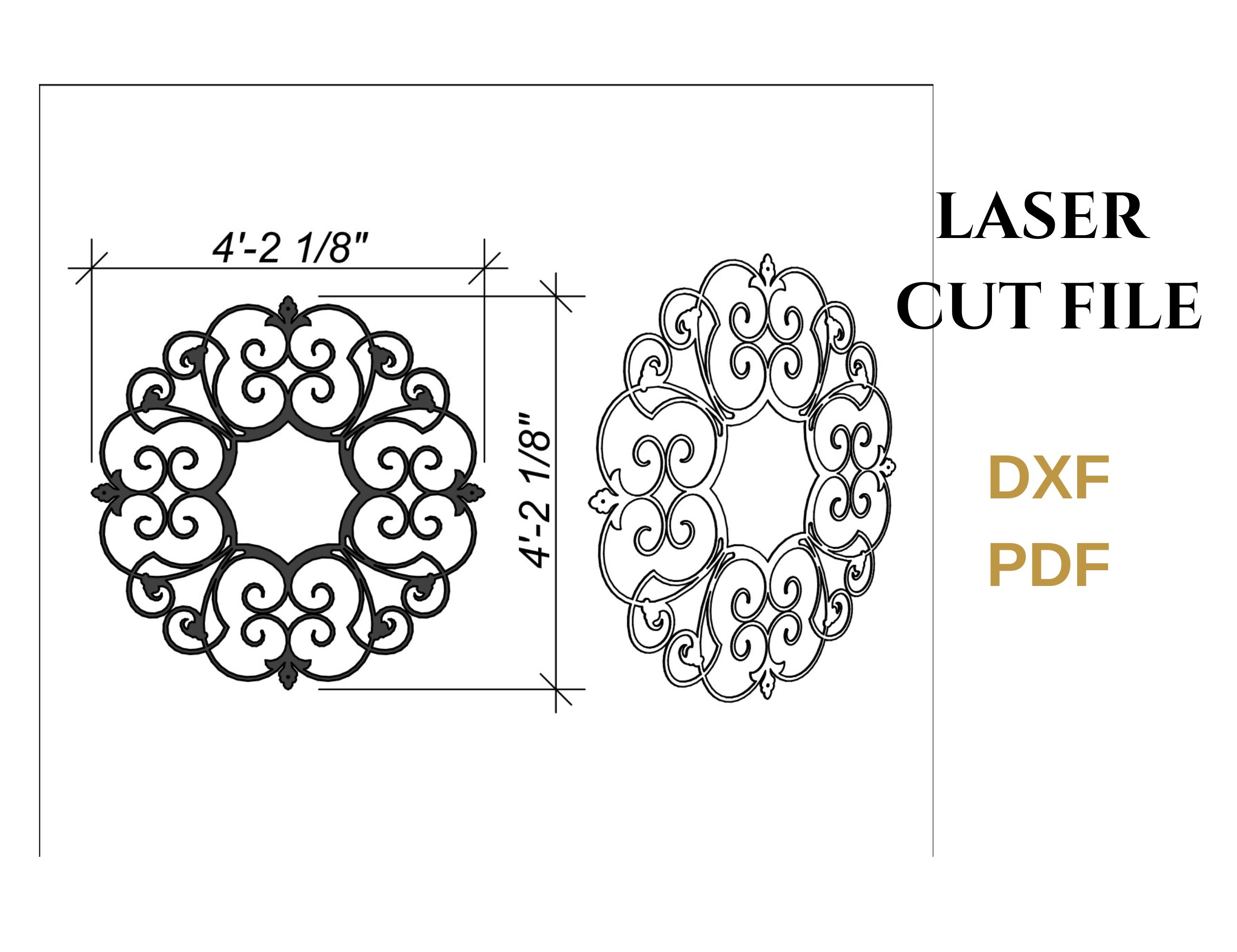Home decor Laser cut file - DXF pdf for CNC -Digital downloa | Inspire ...