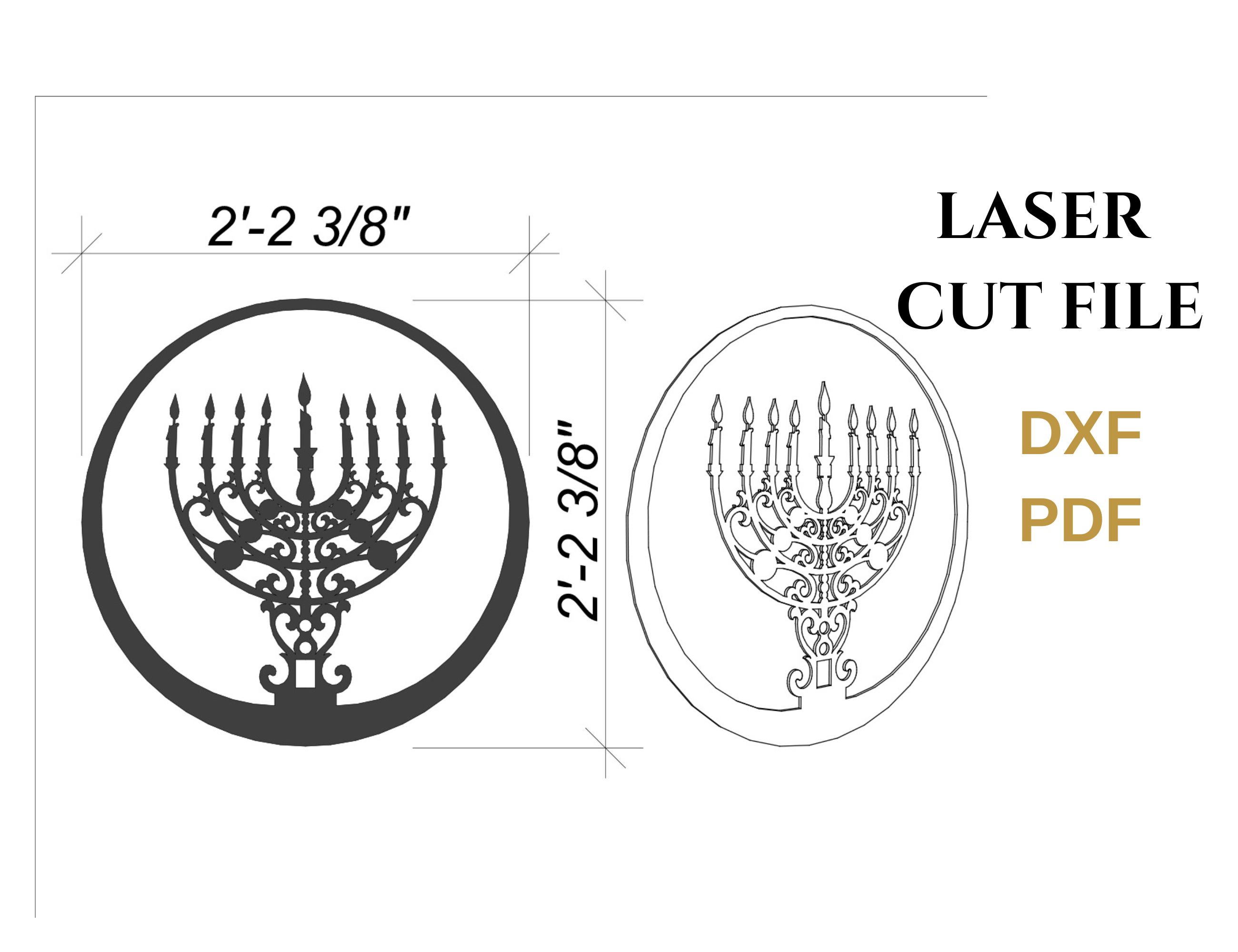 Wall decor Laser cut file - DXF pdf for CNC -Digital downloa | Inspire ...