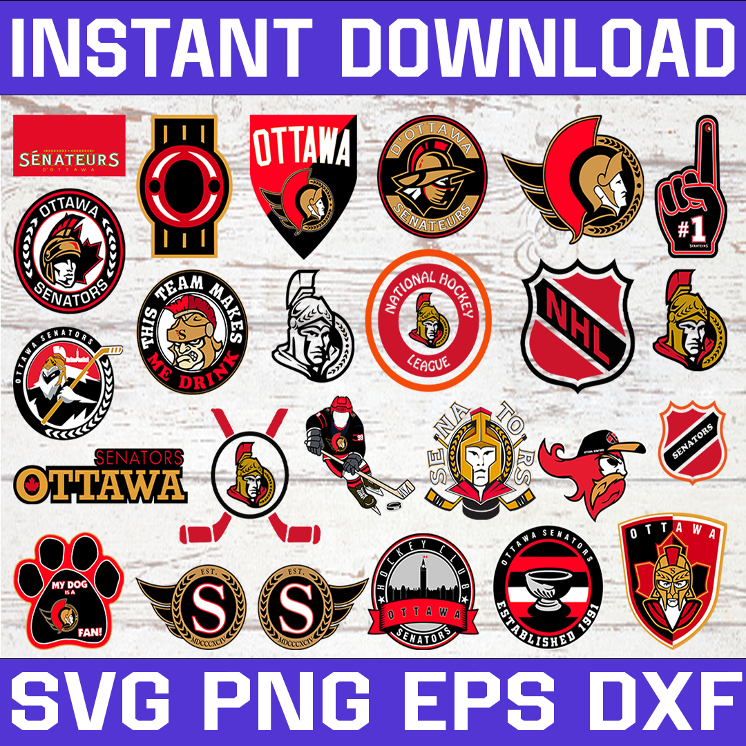 Bundle 25 Files Ottawa Senators Hockey Team Svg, Ottawa Sena | Inspire ...